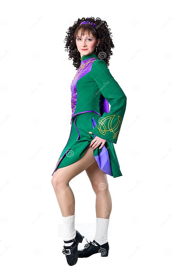 Woman Irish dancer posing stock photo. Image of ireland - 23466558