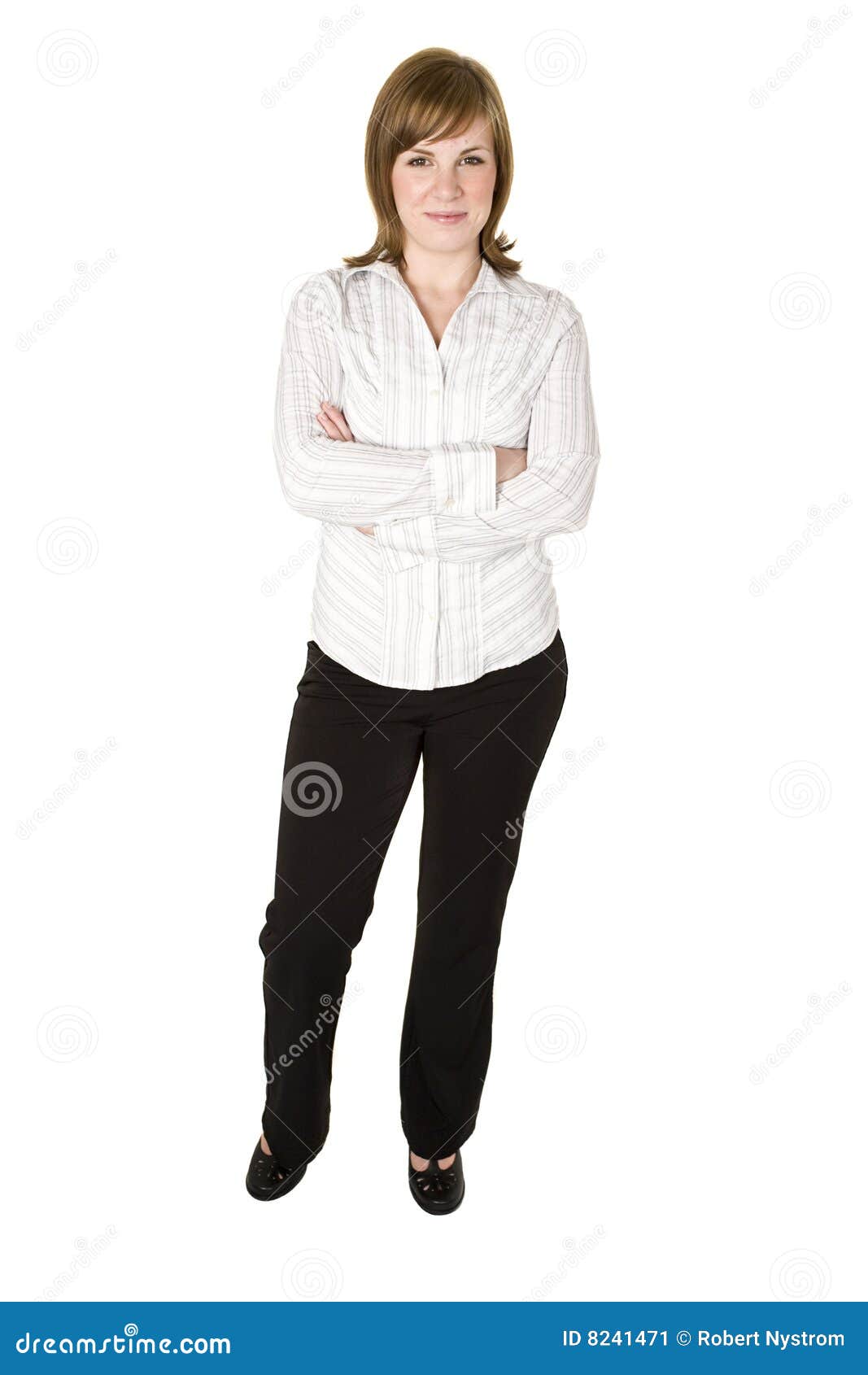 Woman isolated on white stock image. Image of business - 8241471