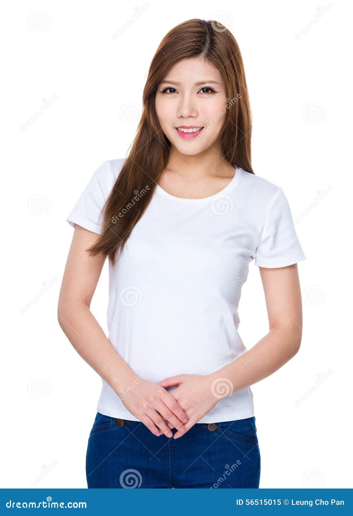 Woman stock image. Image of plain, happy, casual, girl - 56515015