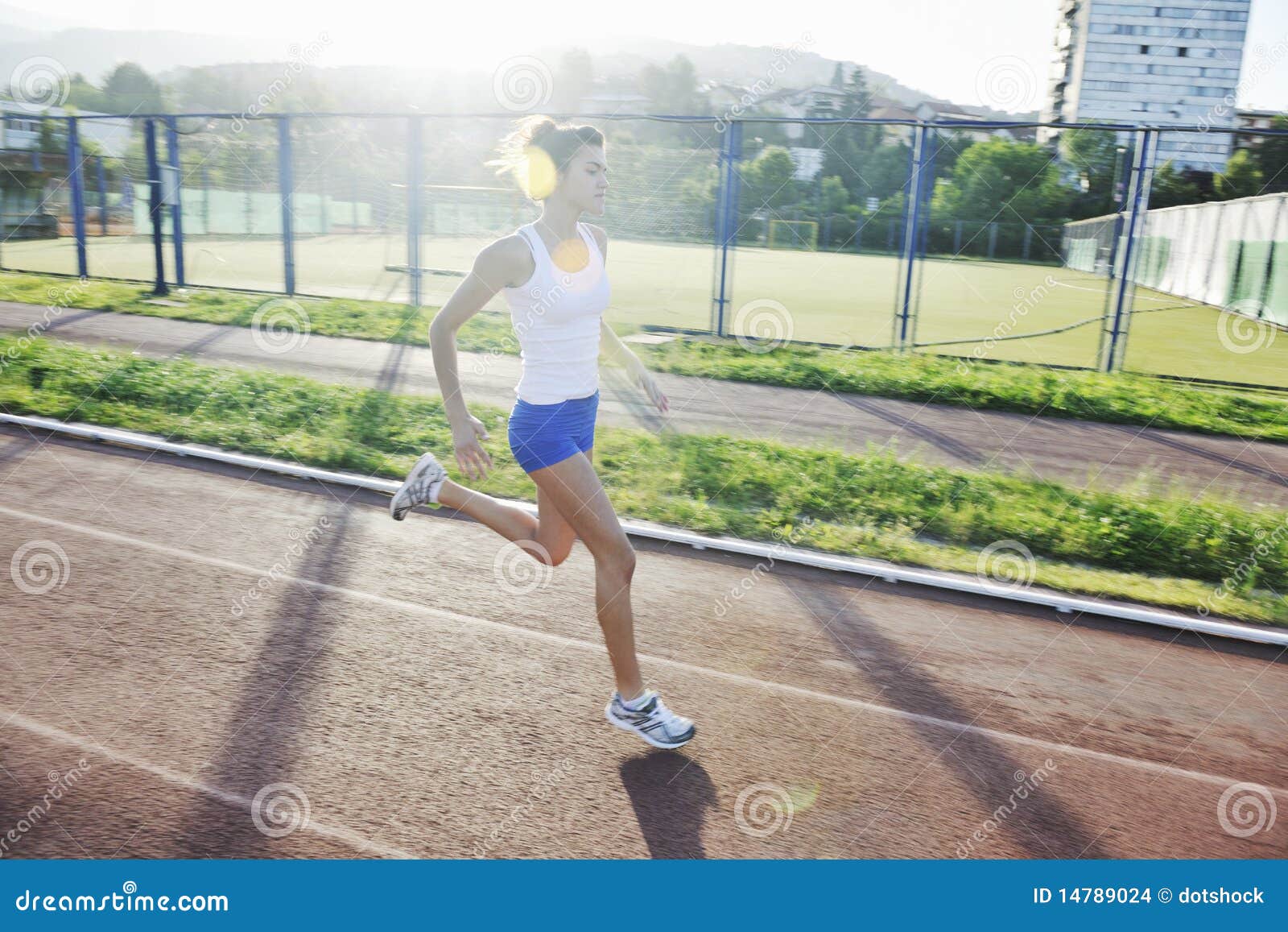 Woman Jogging at Early Morning Stock Photo - Image of running, life ...