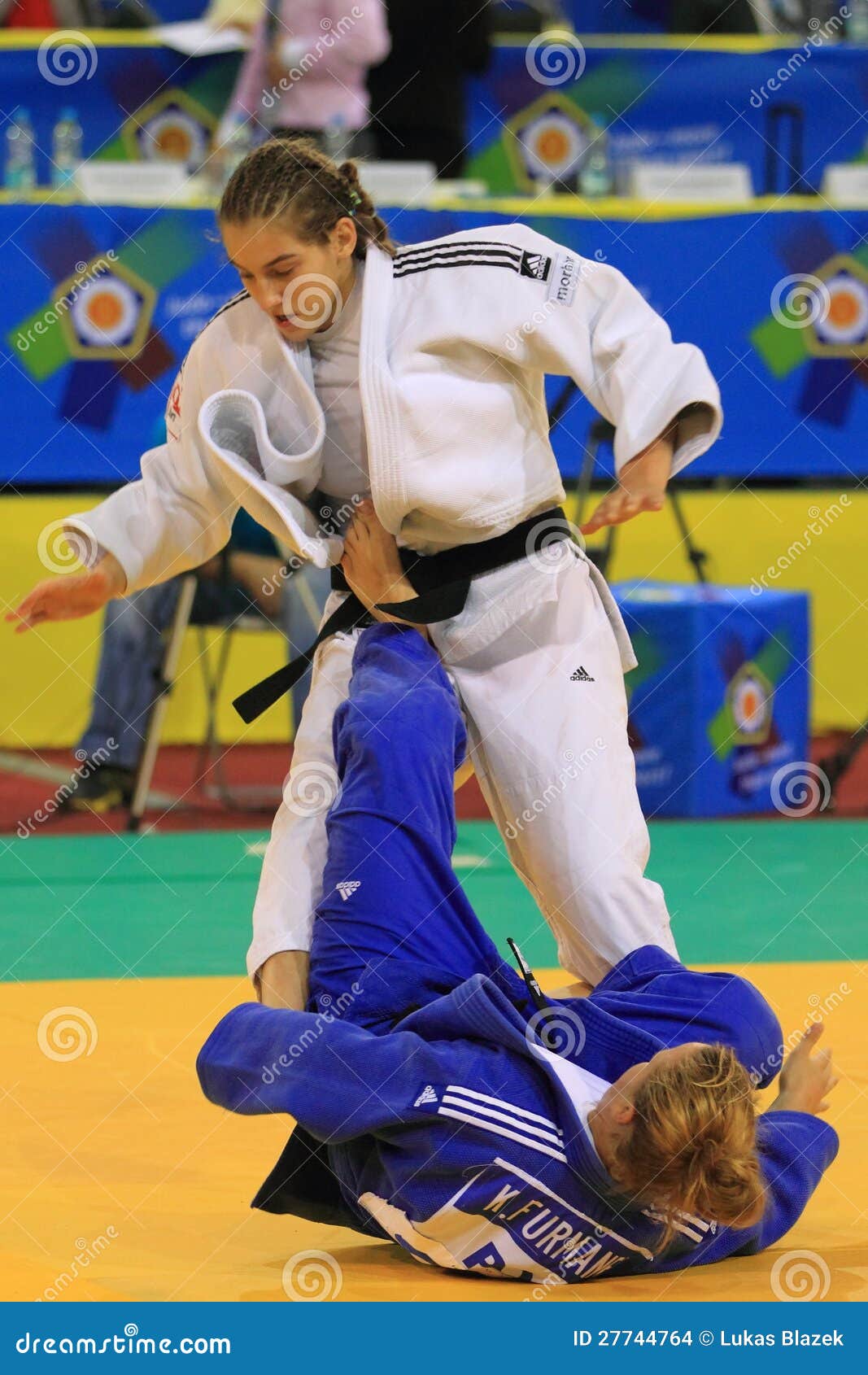 Woman judo editorial stock image. Image of athlete, indoor - 27744764