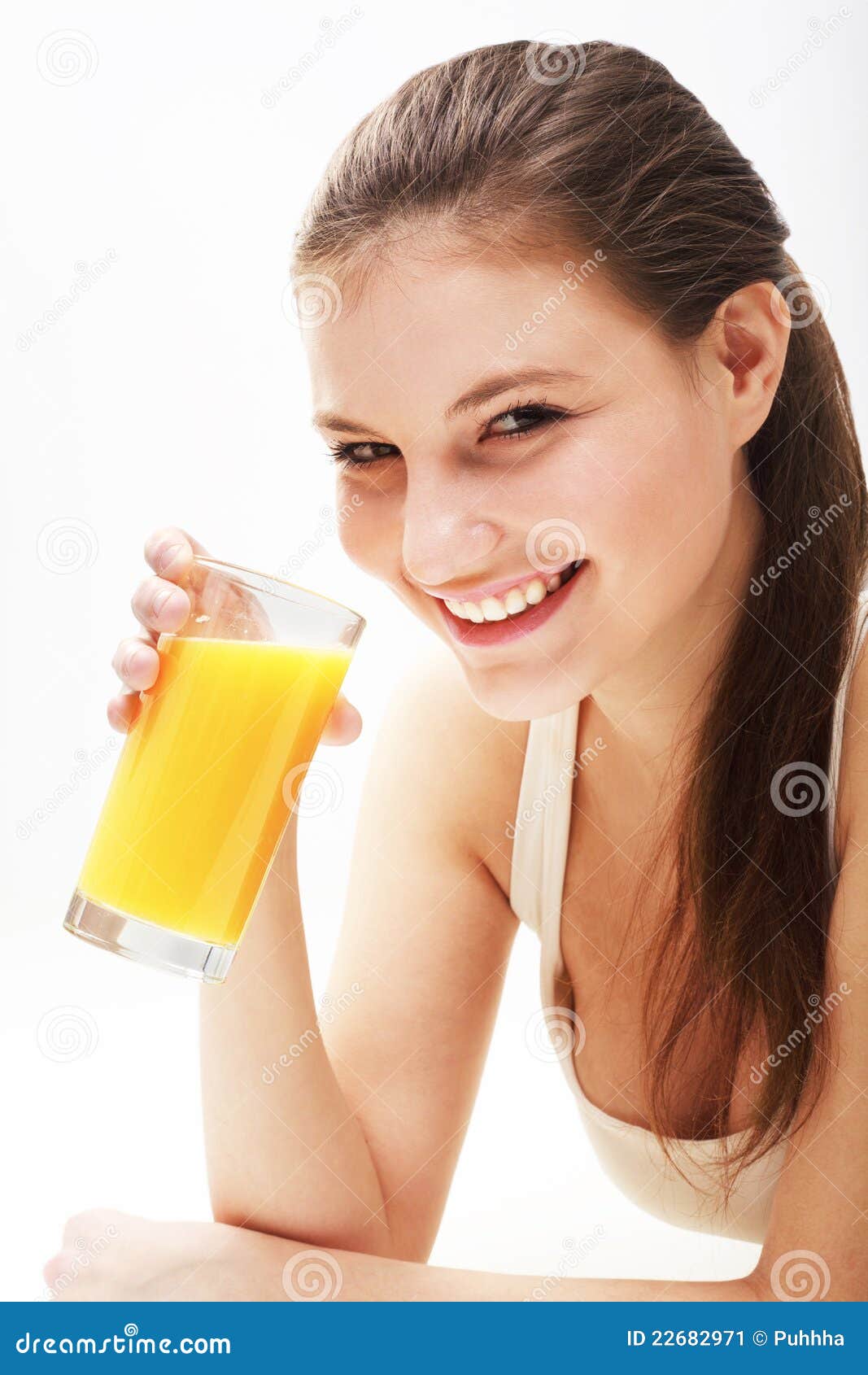 Woman with juice stock image. Image of morning, female - 22682971
