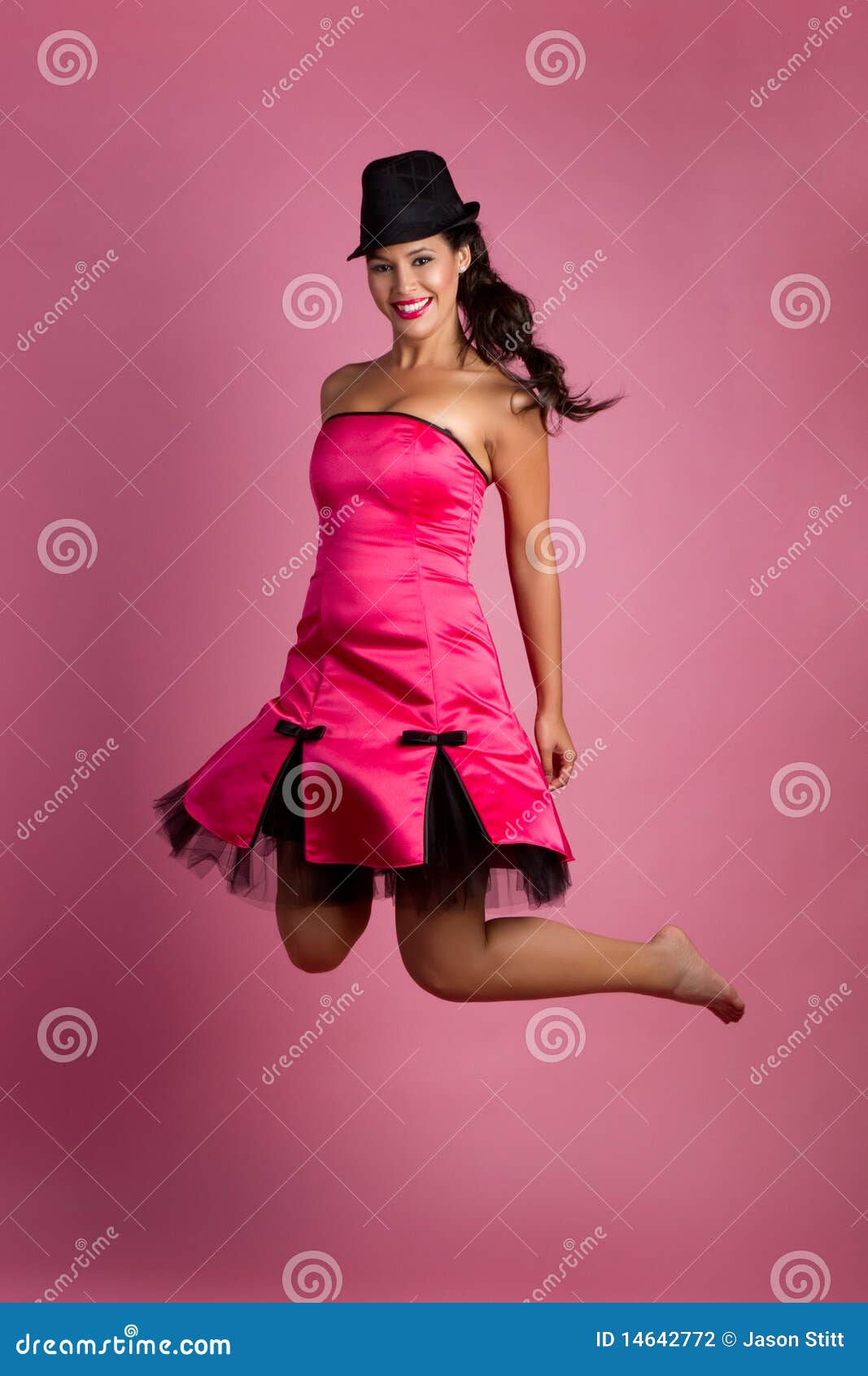 Woman Jumping stock photo. Image of ethnic, legs, latin - 14642772