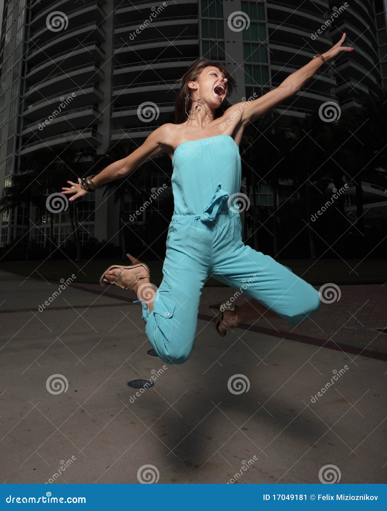 Woman jumping stock image. Image of attractive, jump - 17049181