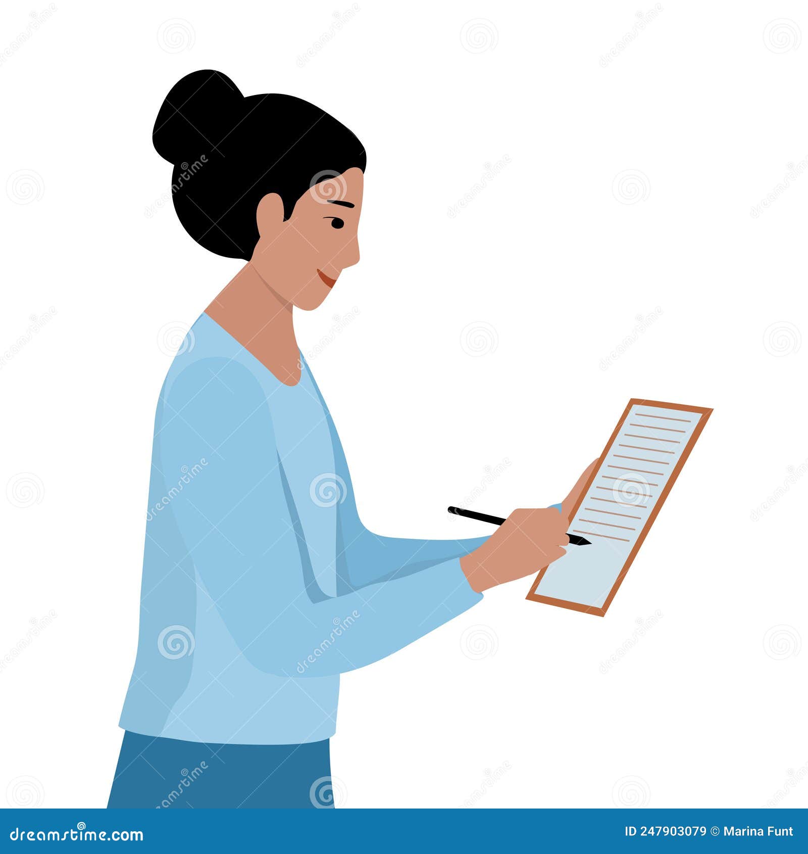 Woman Keeps Records of Analyst or Office Manager. Infographics for the ...