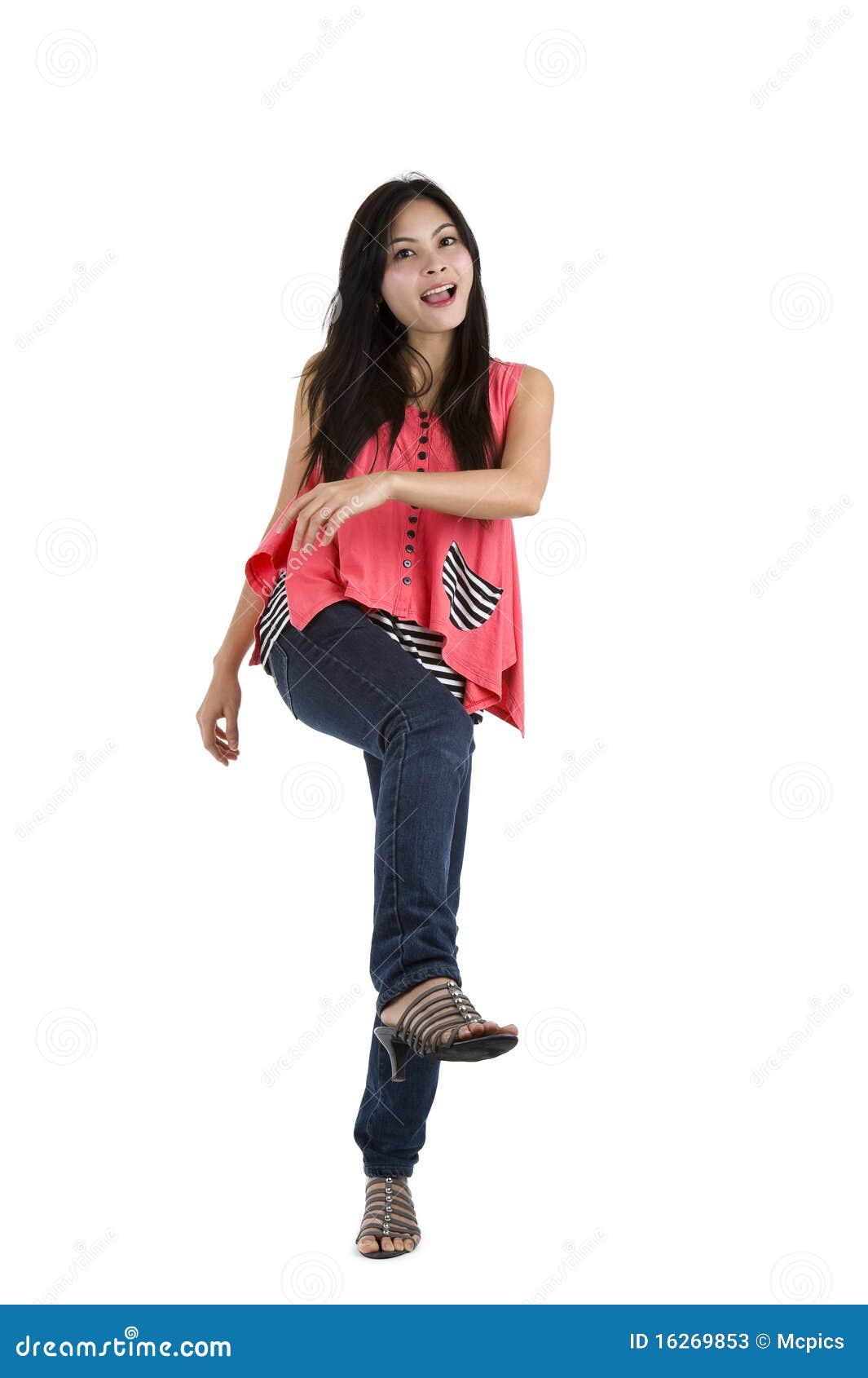 Woman Kicking Her Heels Off Royalty-Free Stock Photo | CartoonDealer ...