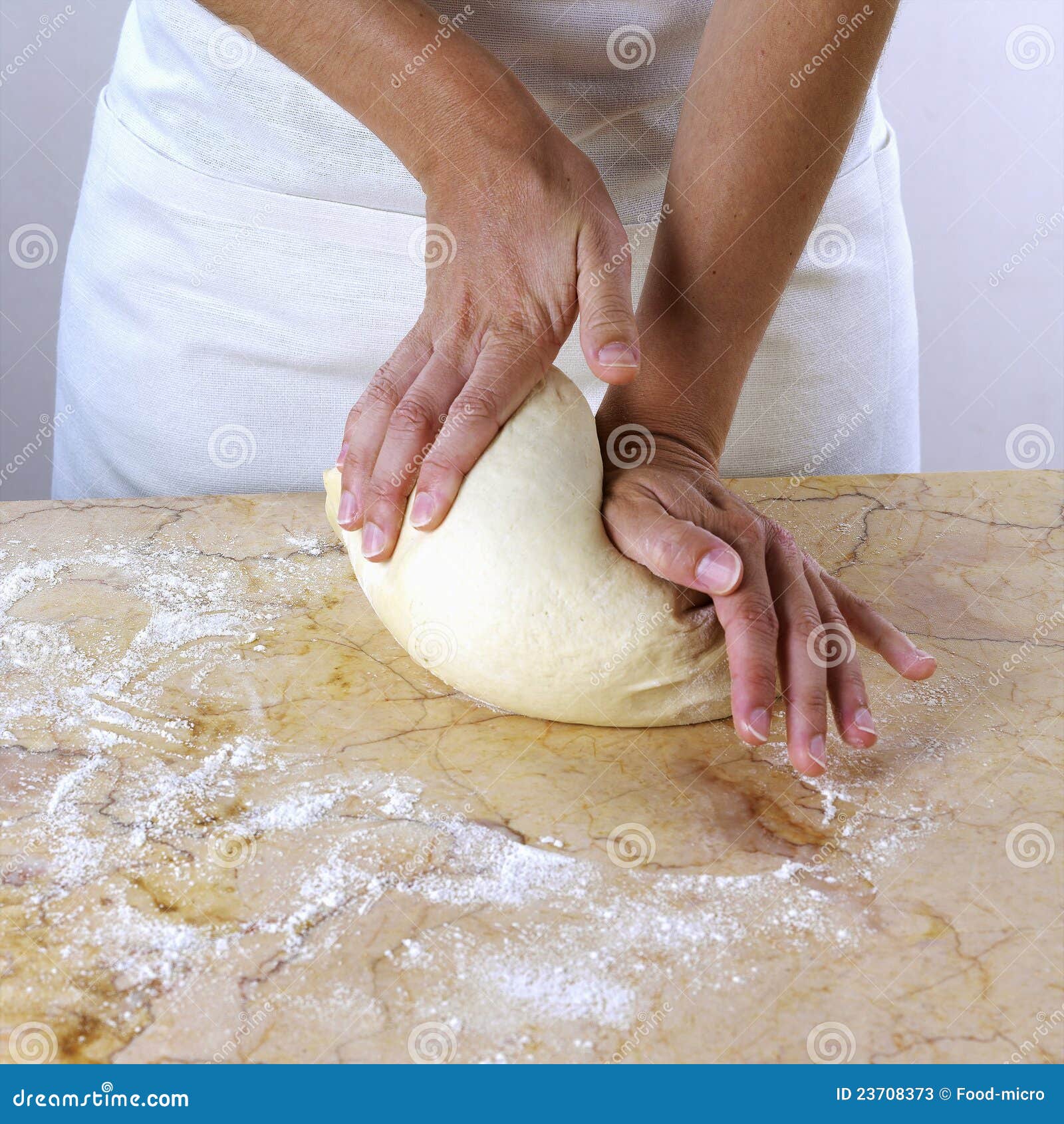 Woman kneading dough stock image. Image of hand, pastry - 23708373