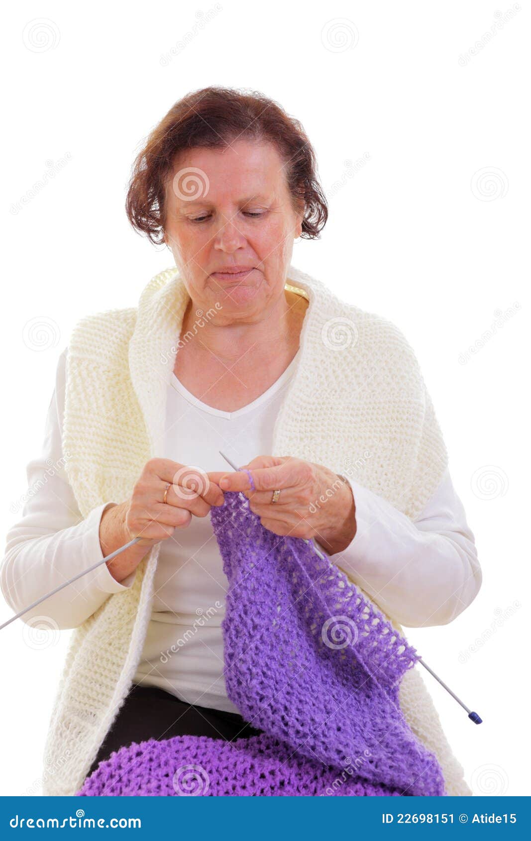 Woman knitting stock image. Image of accessory, handcraft - 22698151