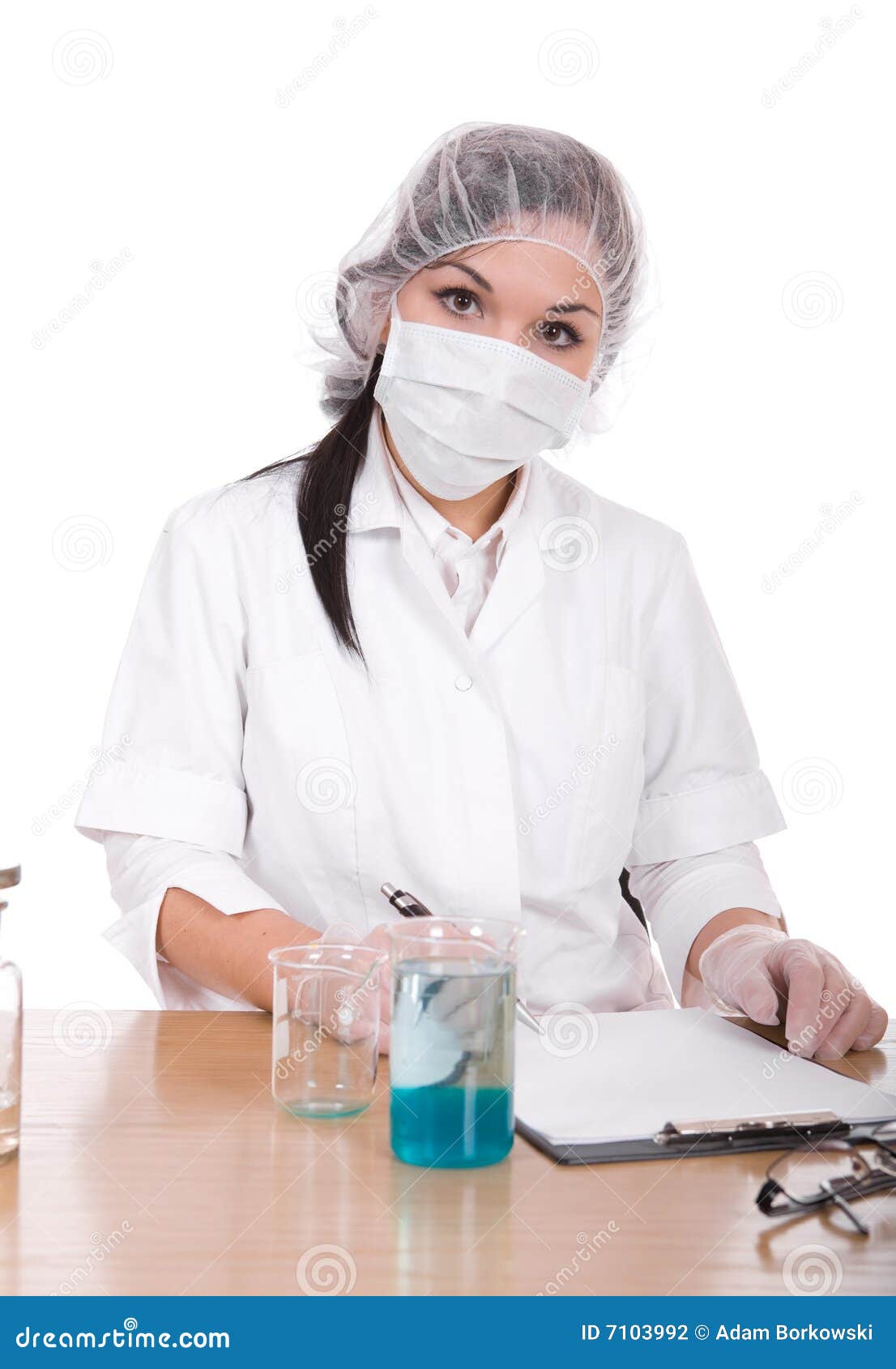 Woman in lab stock photo. Image of female, nurse, chemical - 7103992