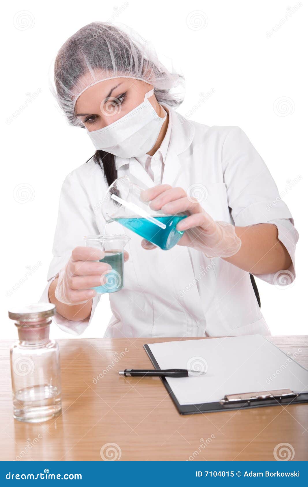 Woman in lab stock image. Image of nurse, medical, medicine - 7104015