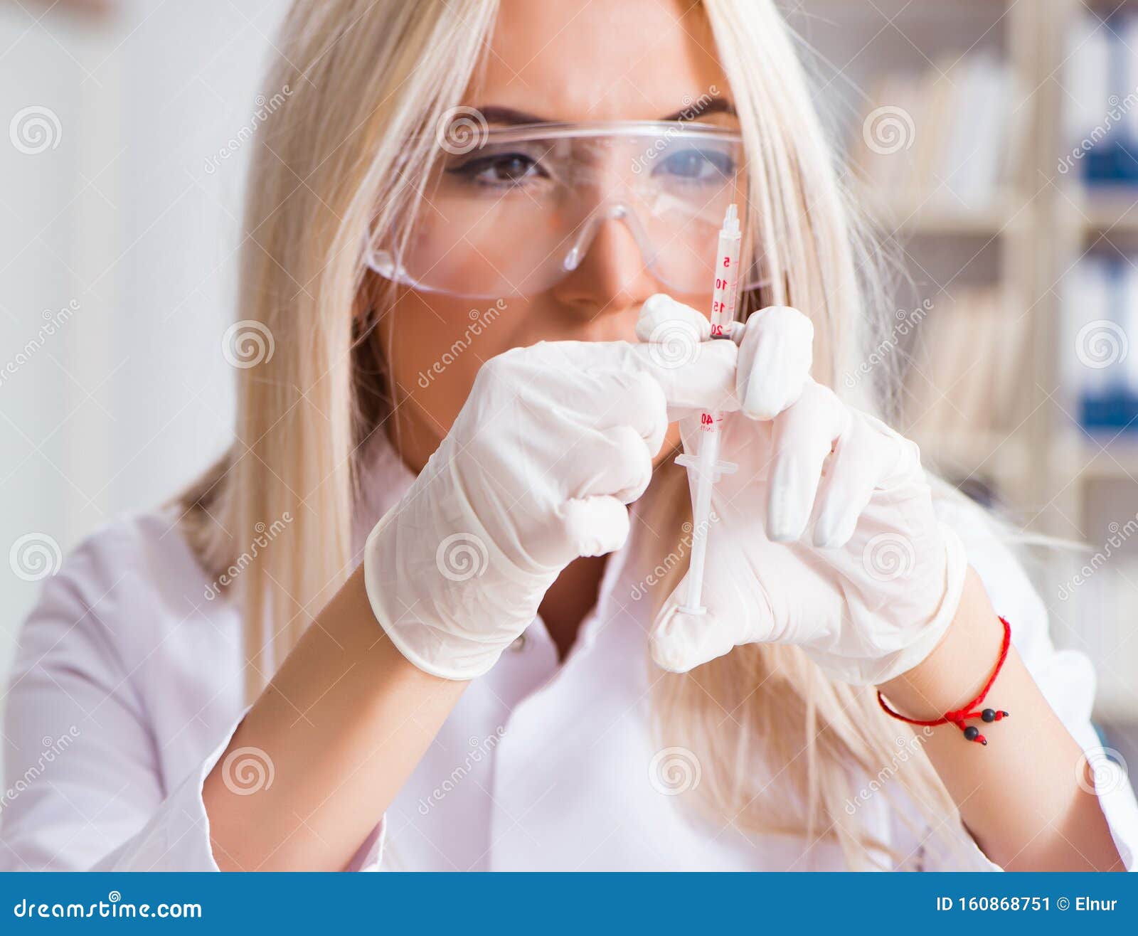 Woman Lab Analyst Working on New Drugs Stock Image - Image of analysis ...