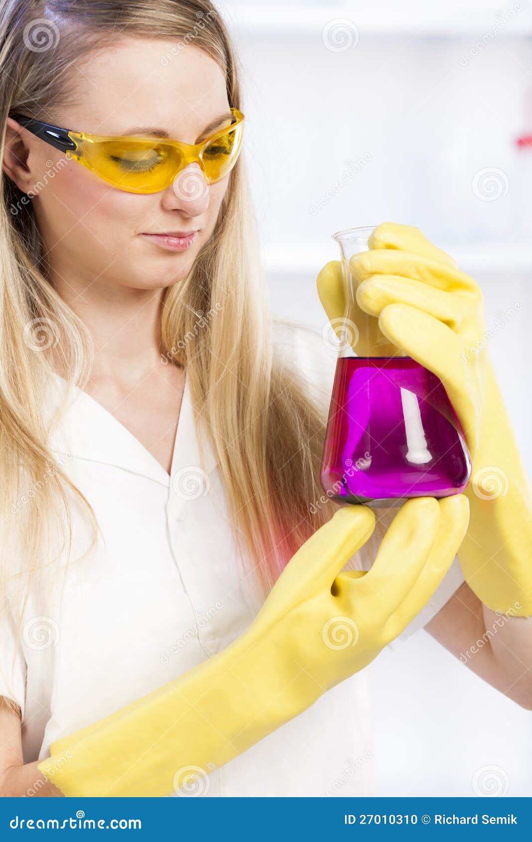 Woman in laboratory stock photo. Image of chemist, interiors - 27010310