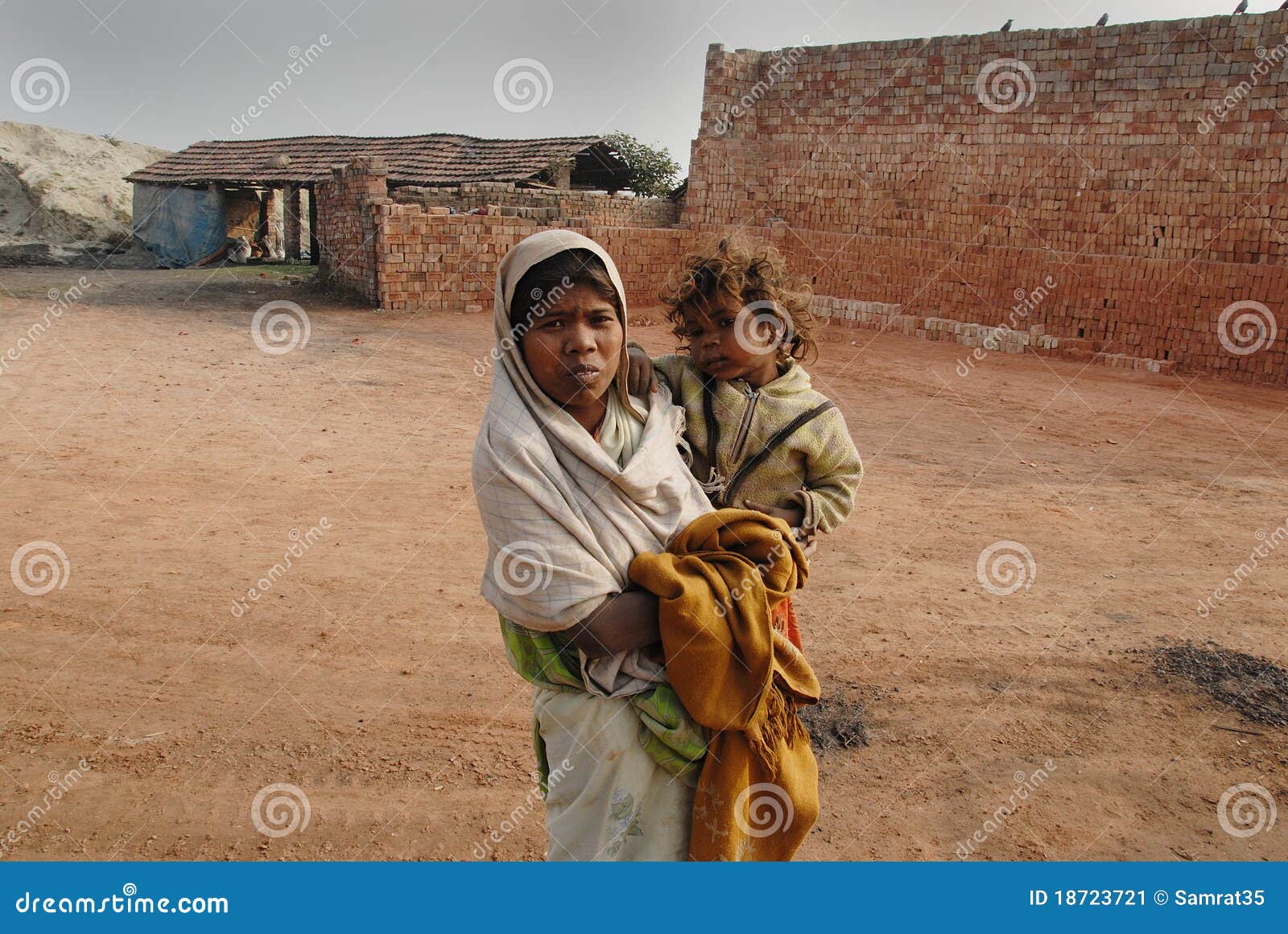 Woman Labour in Indian Brick-field Editorial Photo - Image of india ...