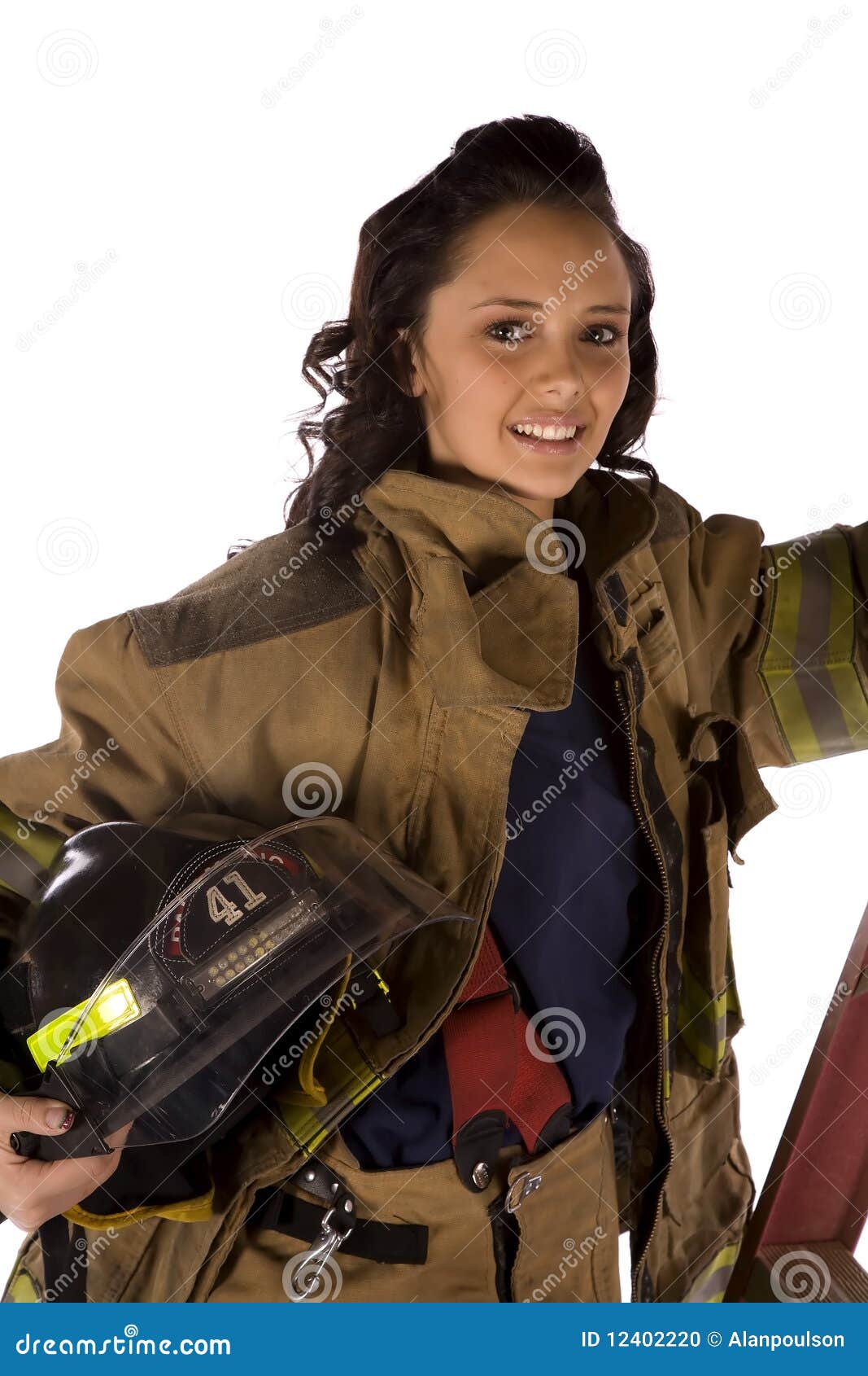 Woman On Ladder Fitting Light Bulb In New House Royalty-Free Stock ...