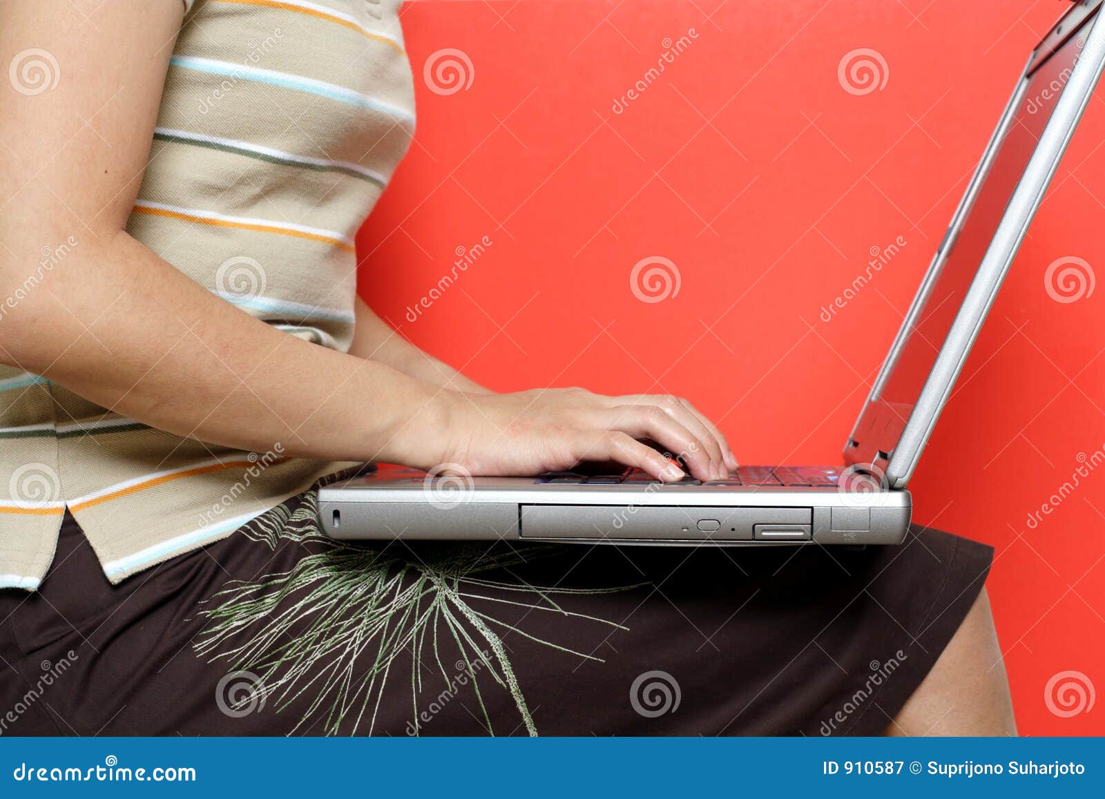 Woman and laptop stock image. Image of businesswomen, corporate - 910587