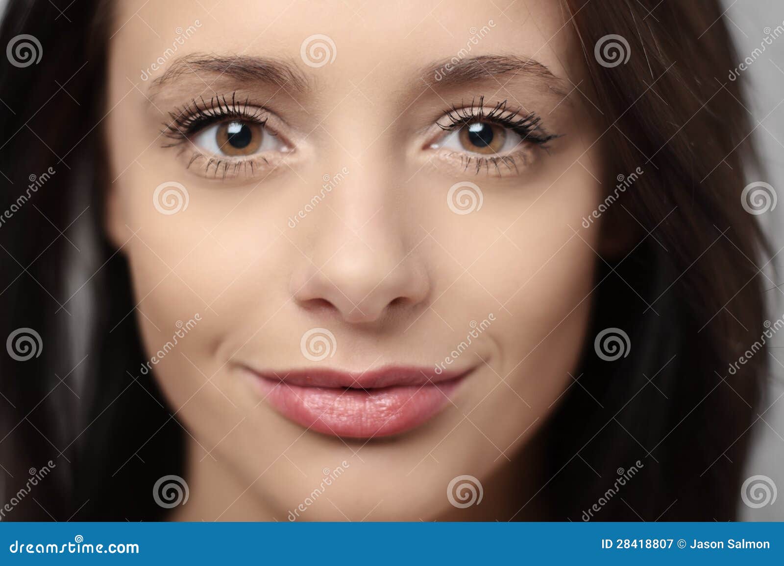 Woman with large smile stock image. Image of nature, fashion - 28418807