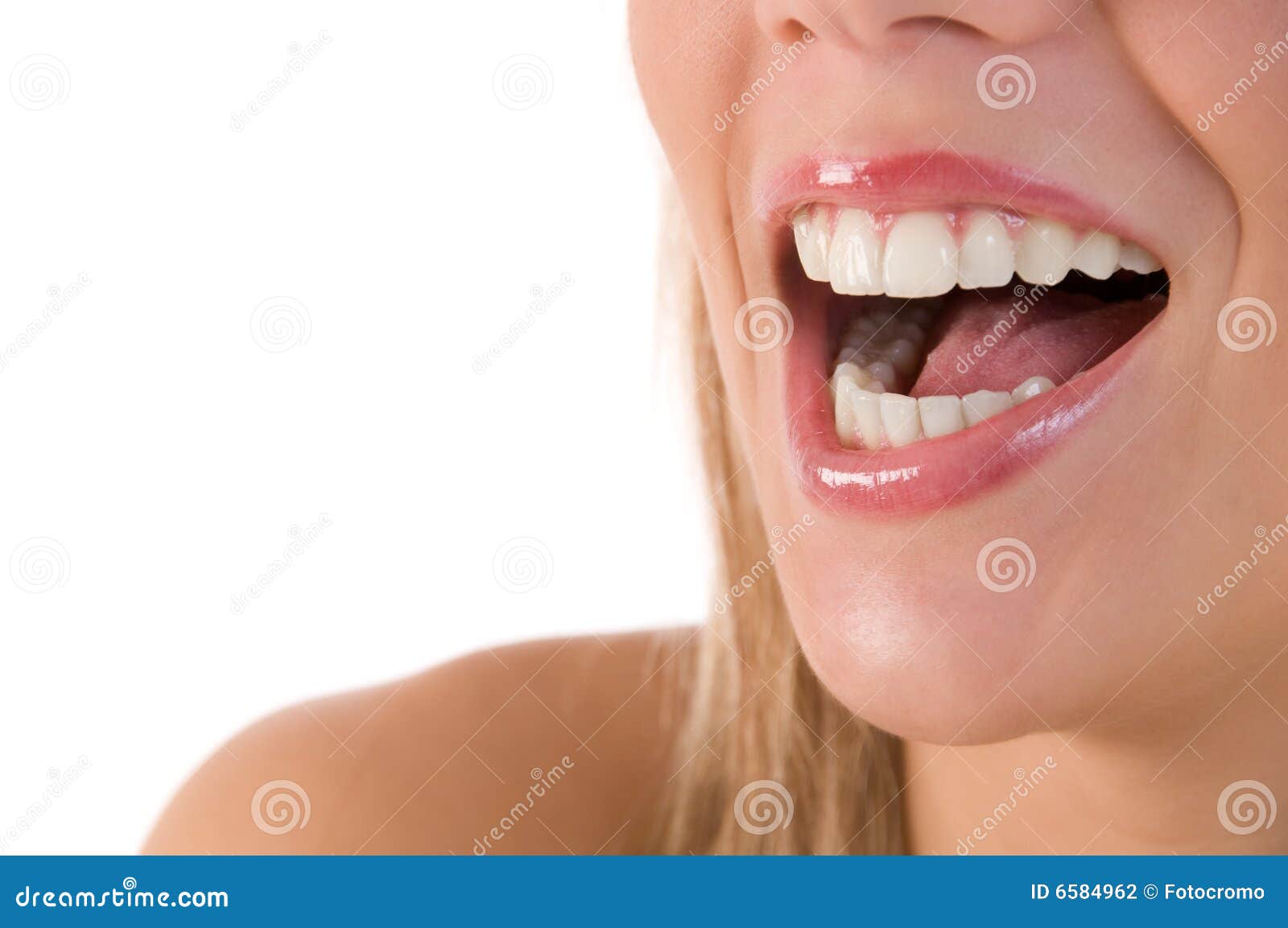 Woman Laughing with Beautiful Teeth Stock Photo - Image of lady, facial ...