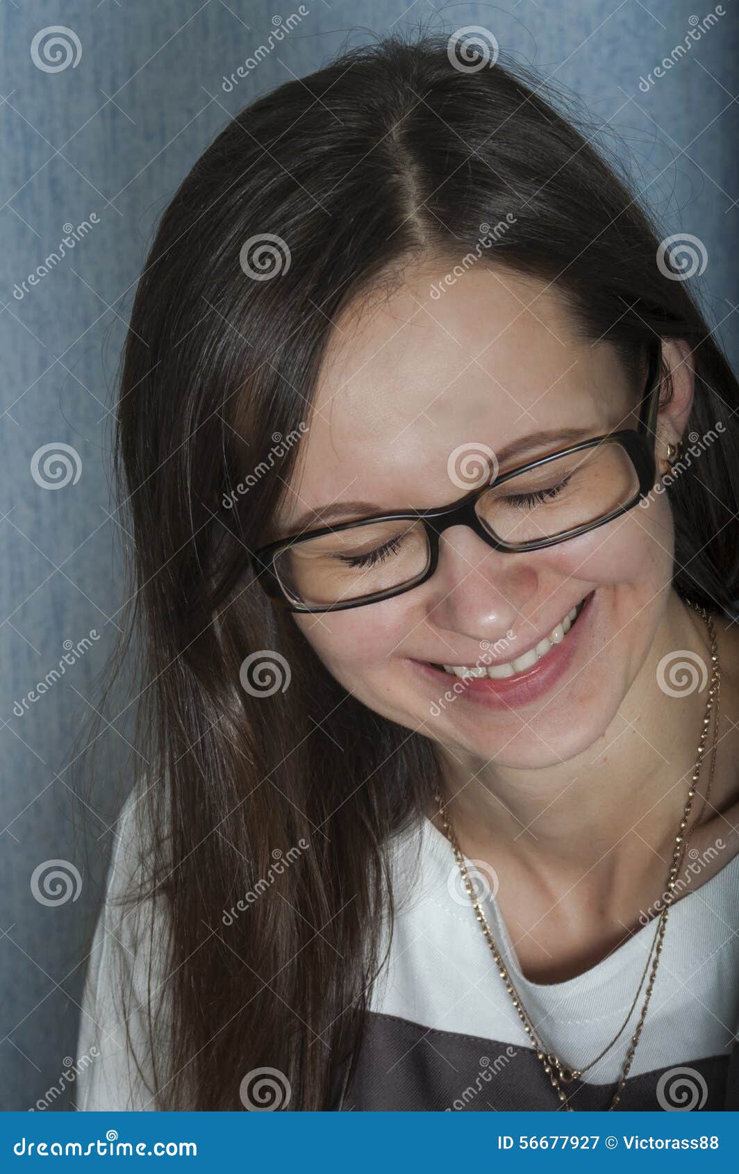 Woman Laughing stock image. Image of laugh, model, silently - 56677927