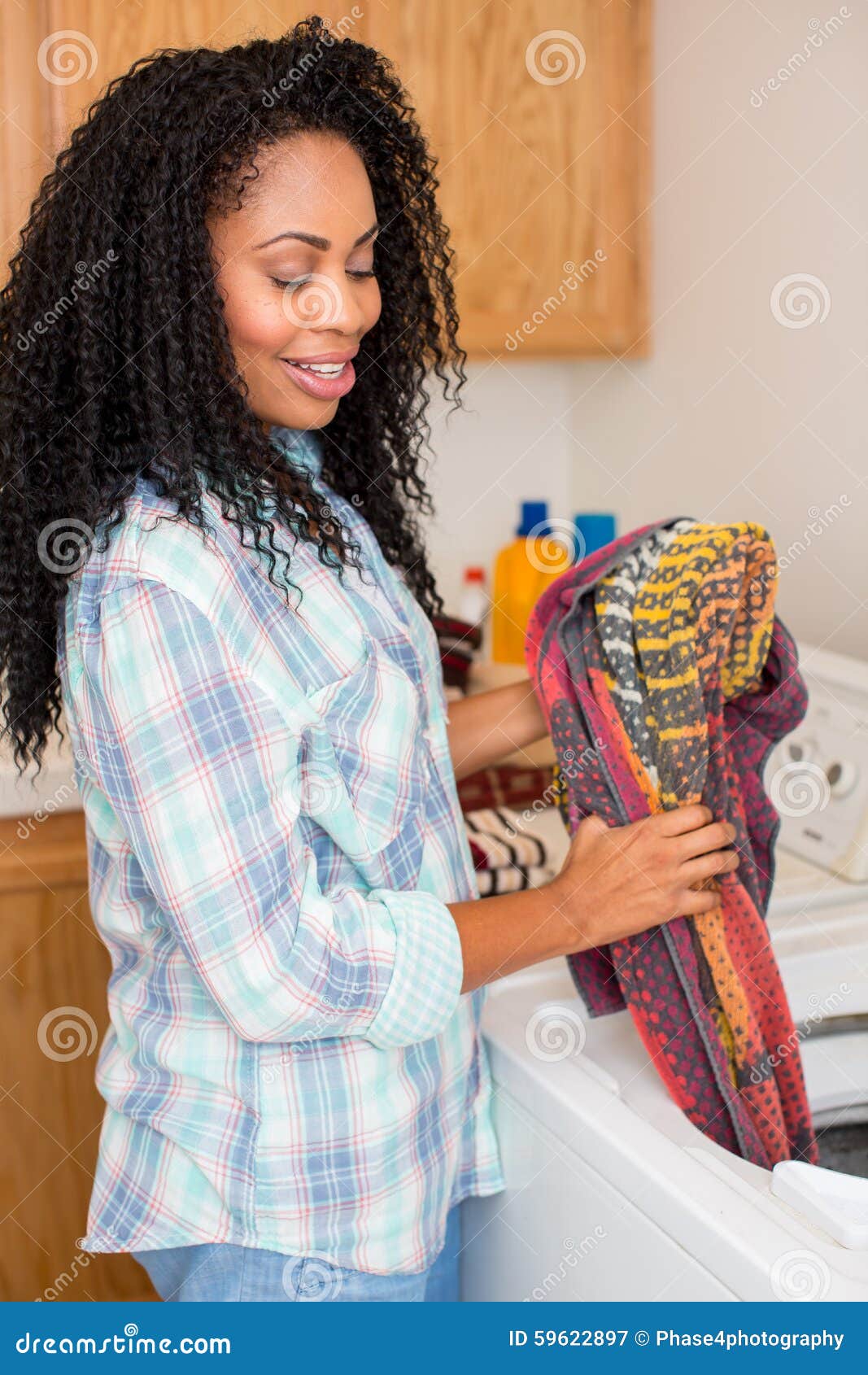 Woman laundry stock image. Image of home, housekeeping - 59622897