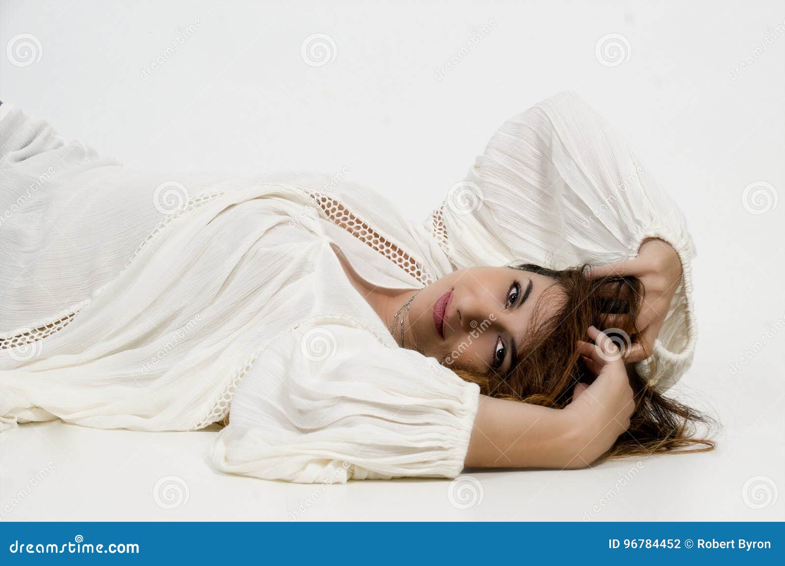 Woman laying down stock photo. Image of gorgeous, flirt - 96784452