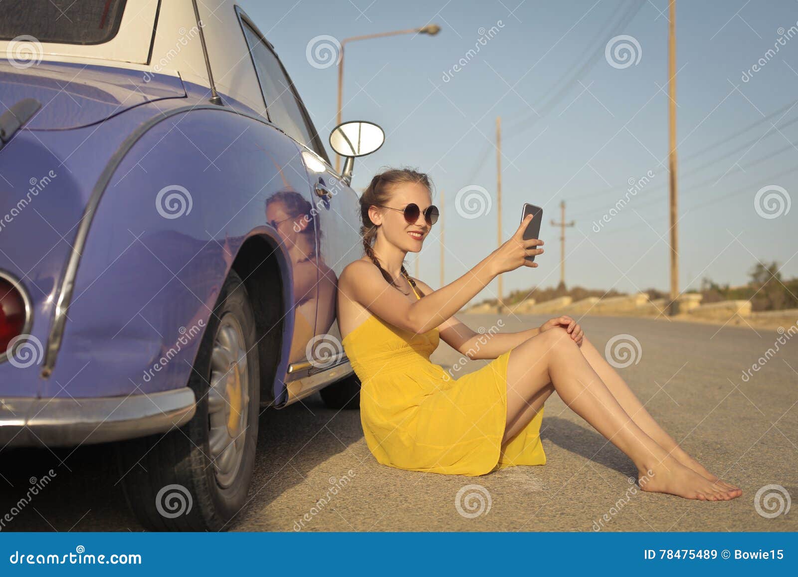 Woman leaning to a car stock image. Image of travel, vintage - 78475489 Woman leaning to a car stock image. Image of travel, vintage - 78475489