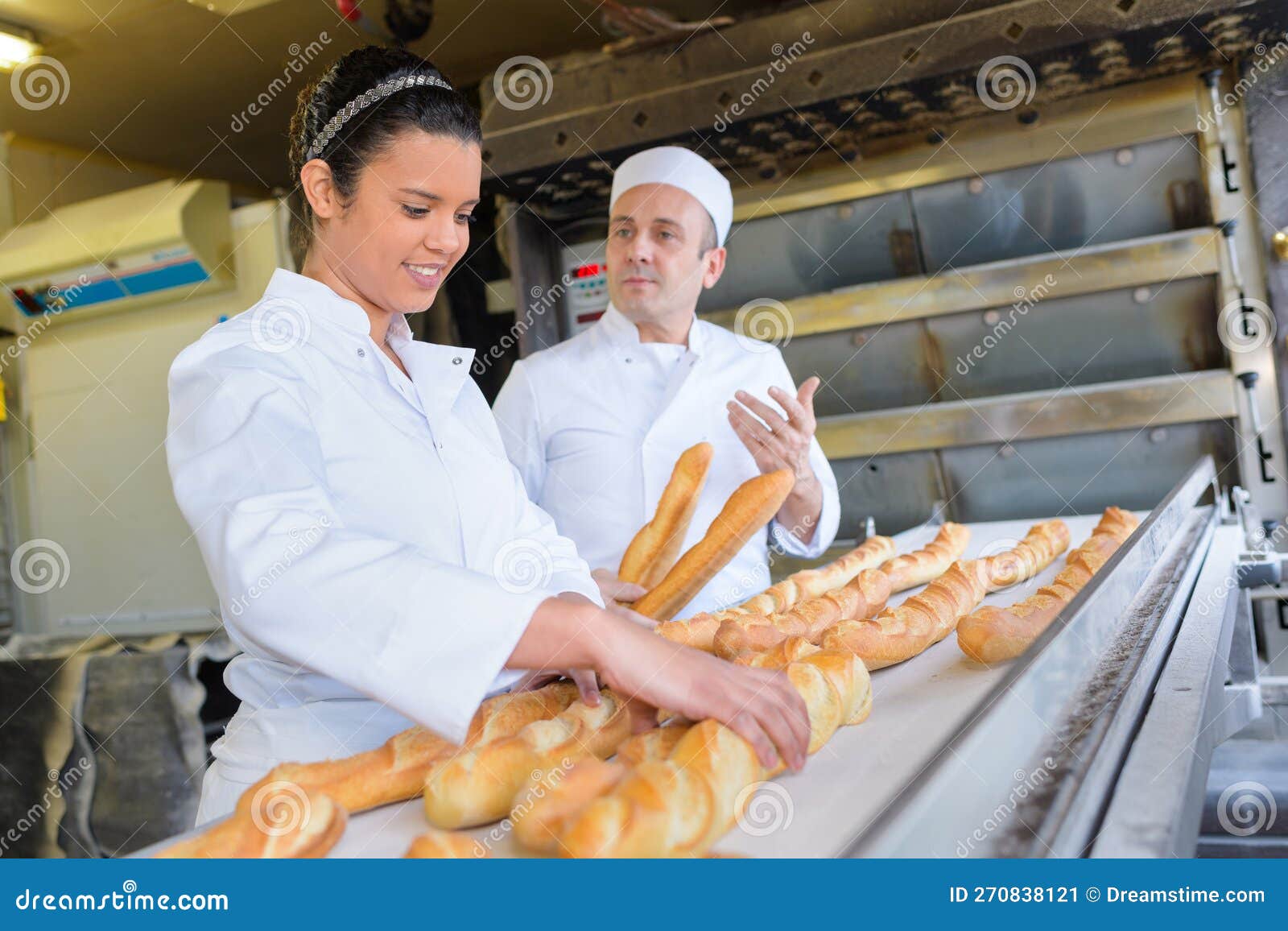 Woman Learning To Make Bread Stock Image - Image of fingers, action ...