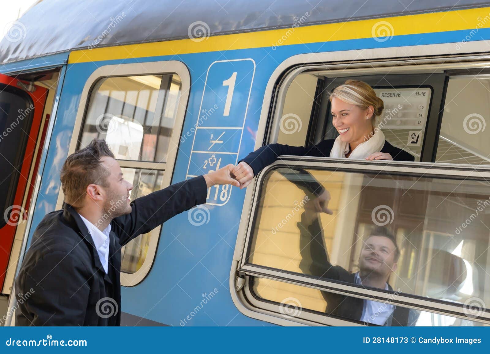 Woman Leaving with Train Man Holding Hand Stock Image - Image of ...