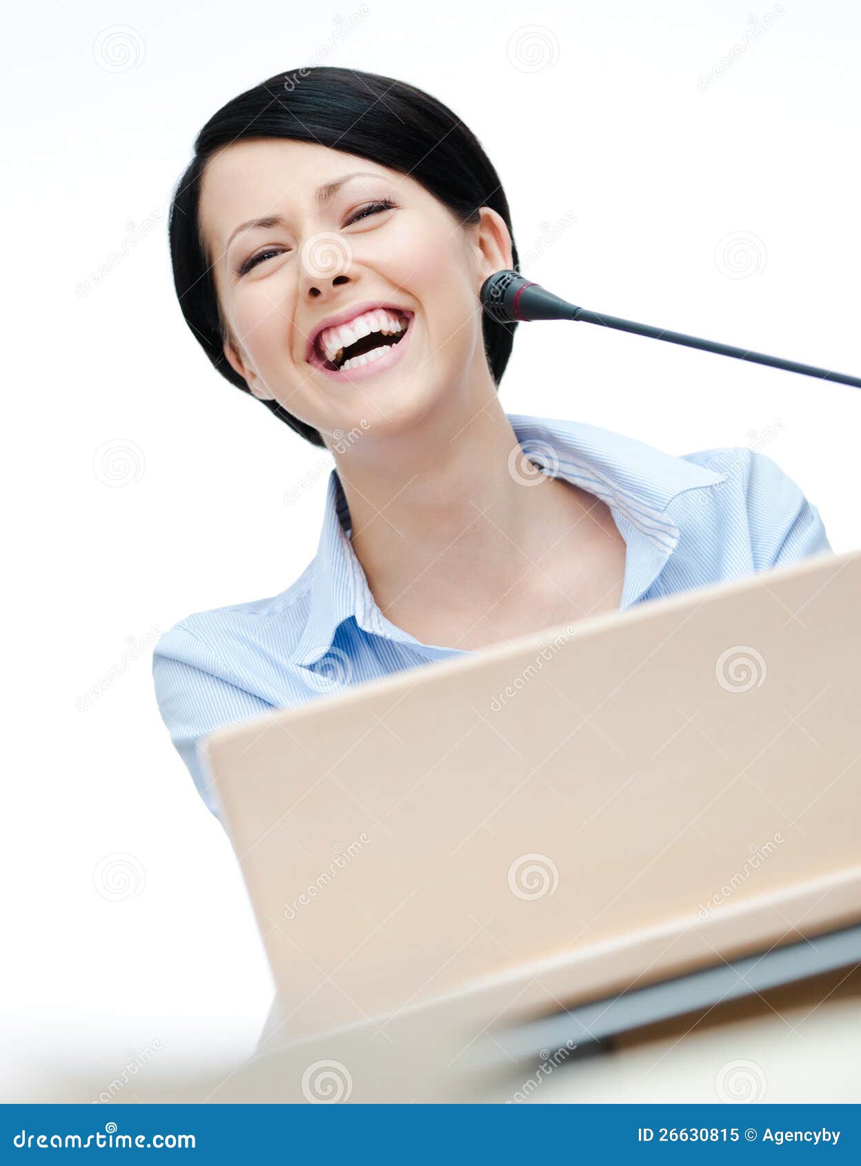 Woman Lecturer at the Board Stock Image - Image of commerce, hair: 26630815