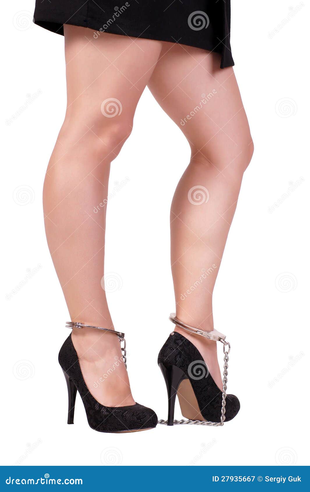 Woman in leg irons stock image. Image of women, beautiful - 27935667