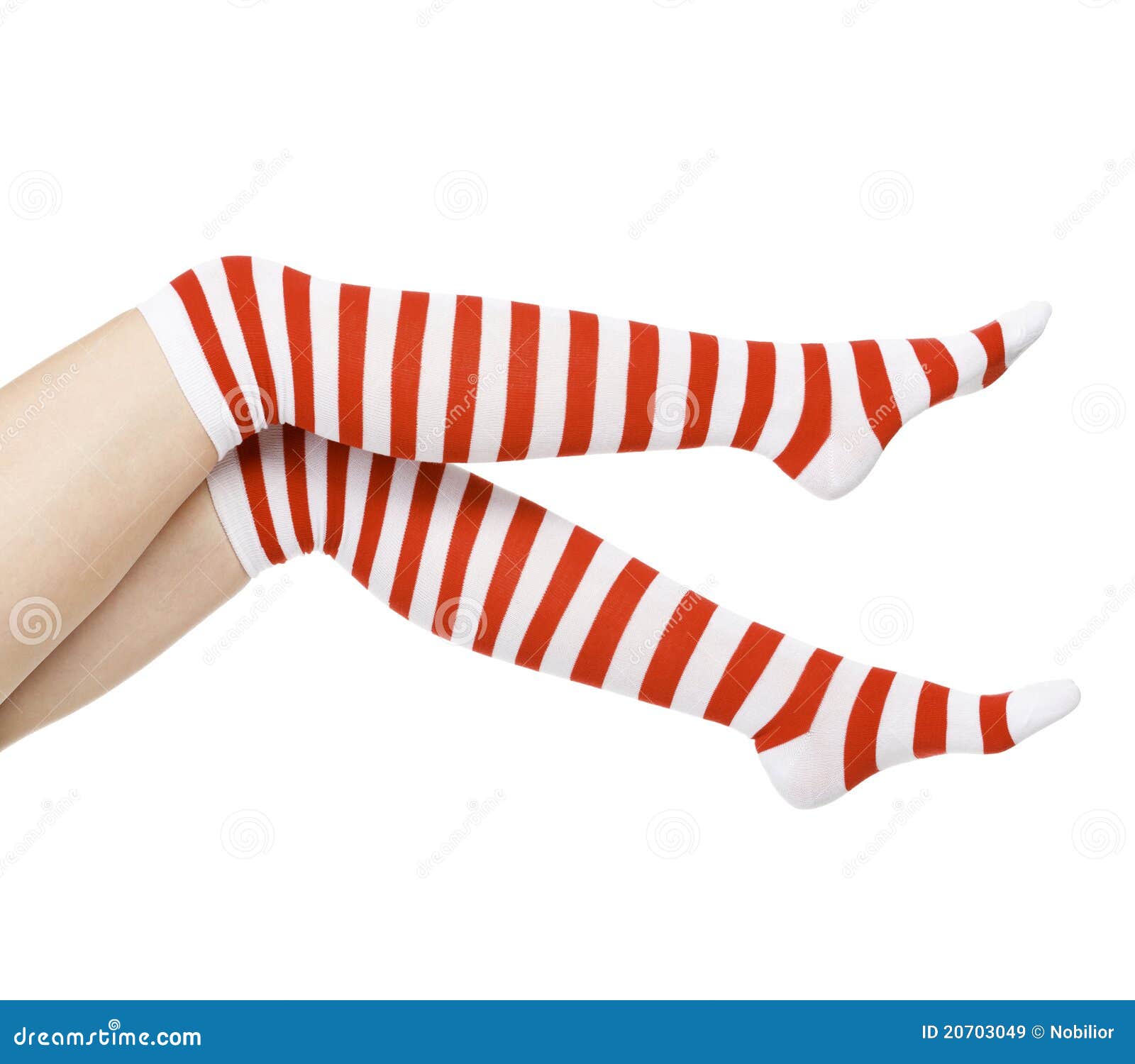 Woman Legs in Color Red Socks Stock Image - Image of pantyhose, clothes ...