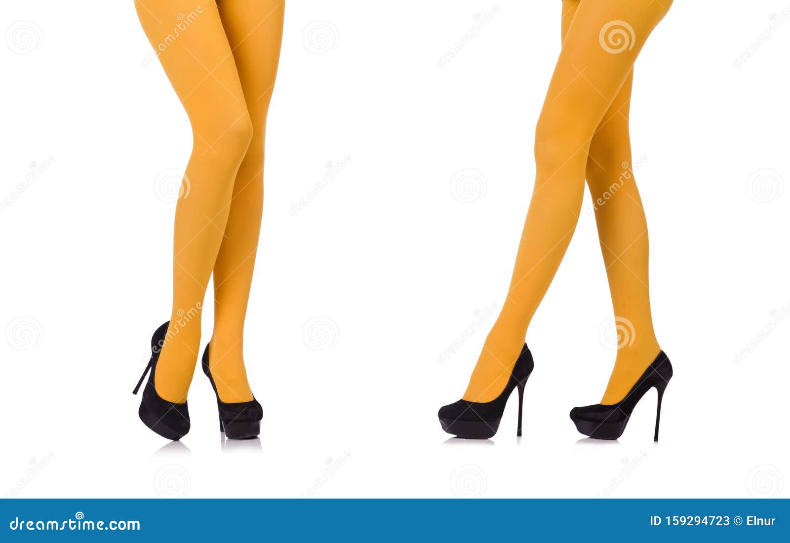 Woman Legs in Long Stockings Stock Image - Image of legs, glamour ...