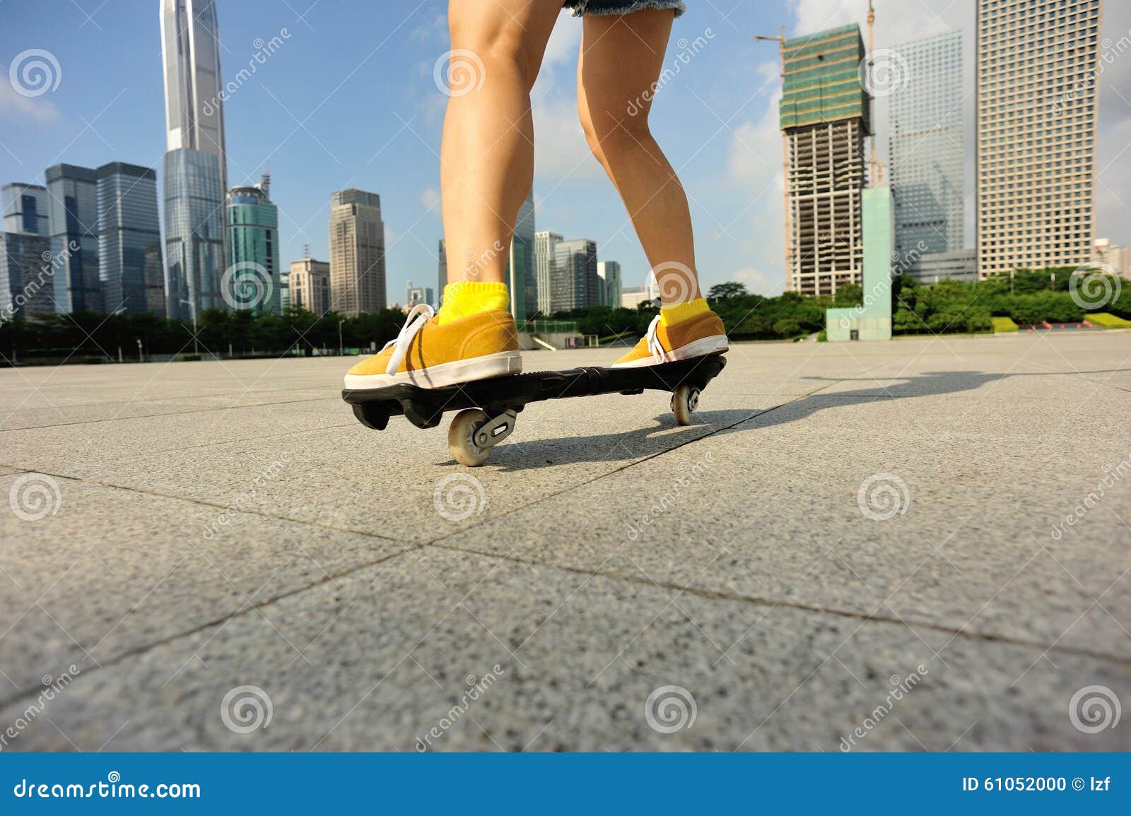 Woman Legs Riding on Ripstick Stock Photo - Image of woman, daytime ...