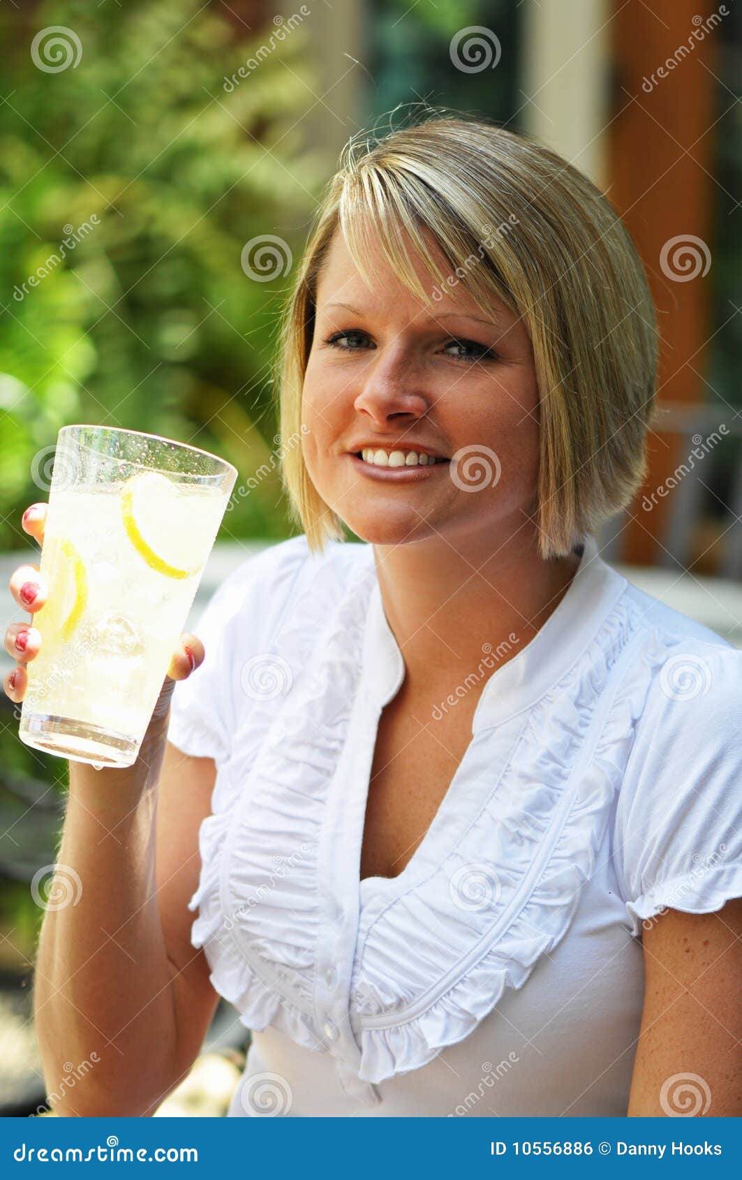 Woman with Lemonade stock photo. Image of attractive - 10556886