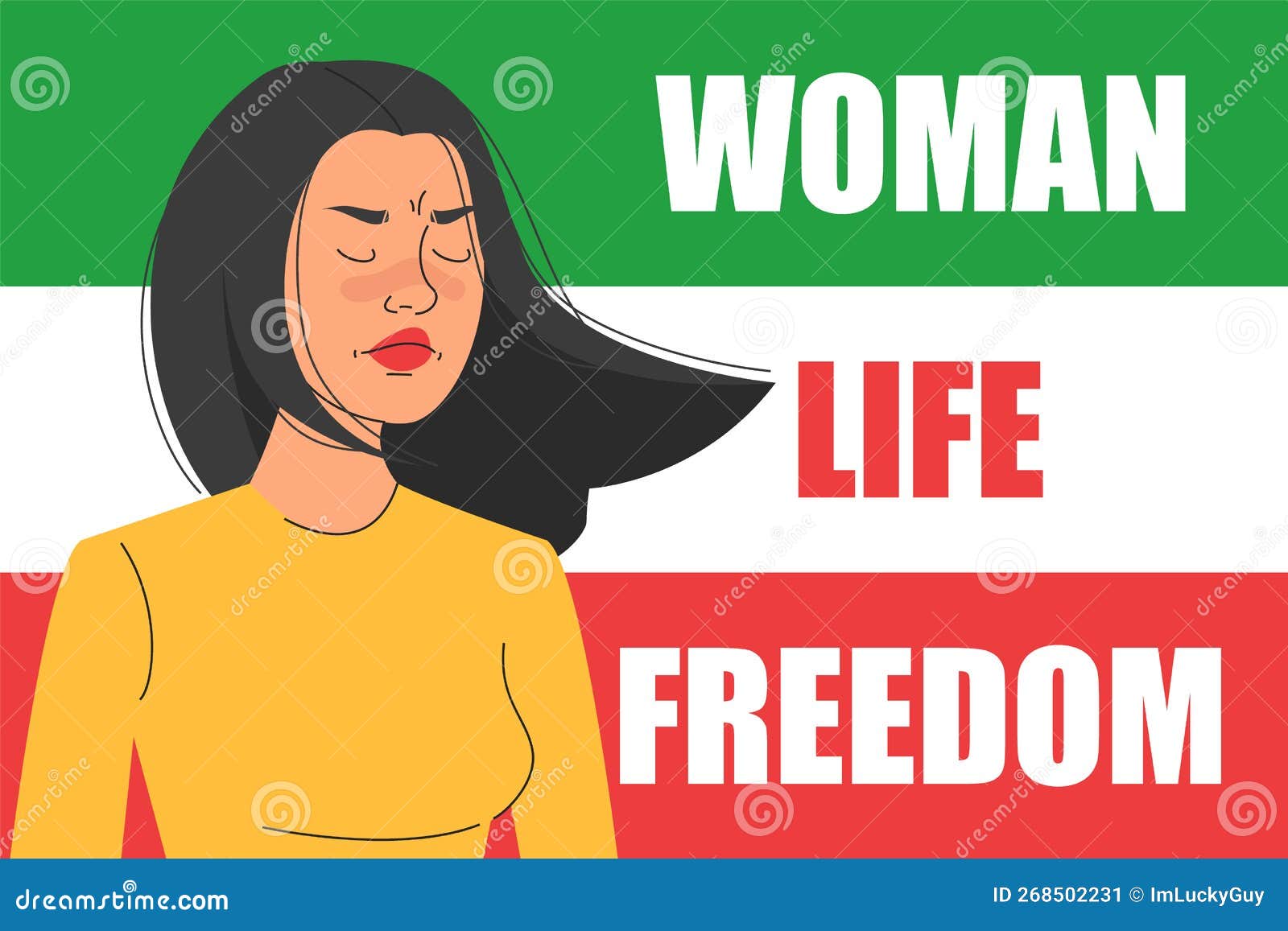 Woman Life Freedom Iran Stock Illustrations 45 Woman Life Freedom