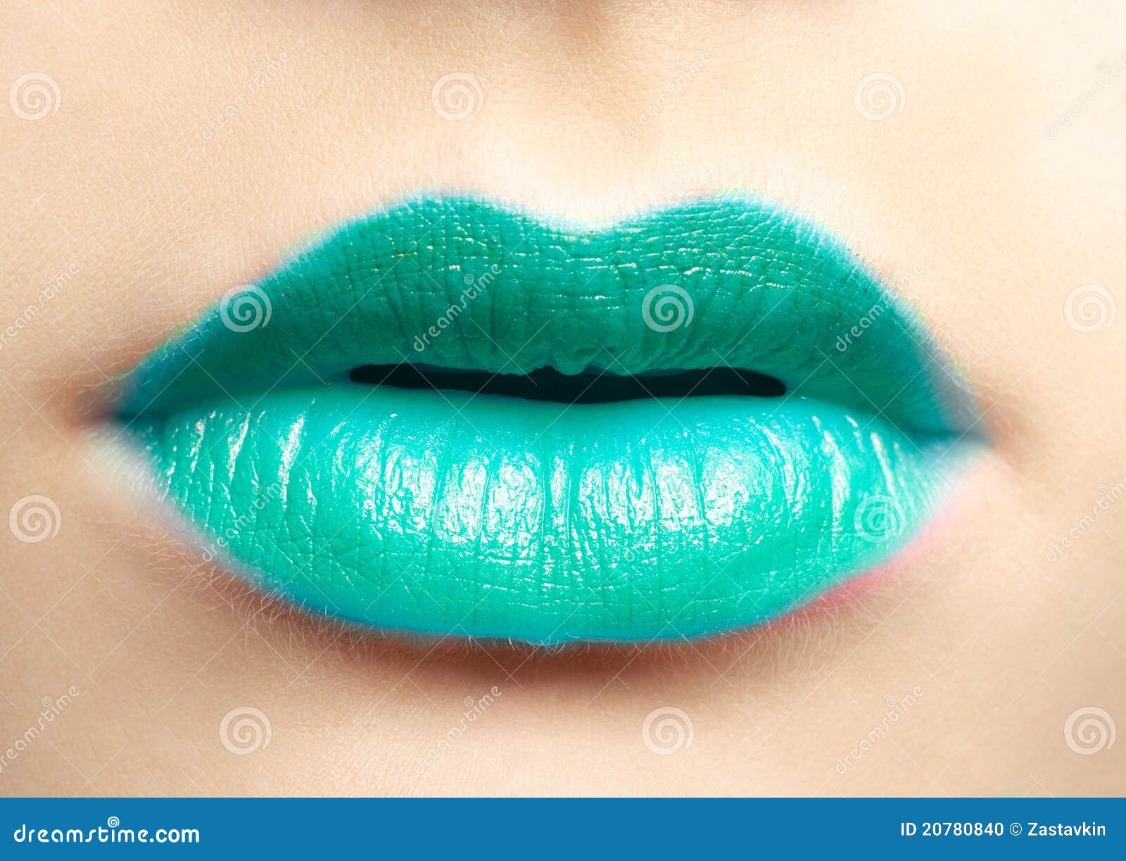 Woman lips makeup stock photo. Image of portrait, gorgeous - 20780840