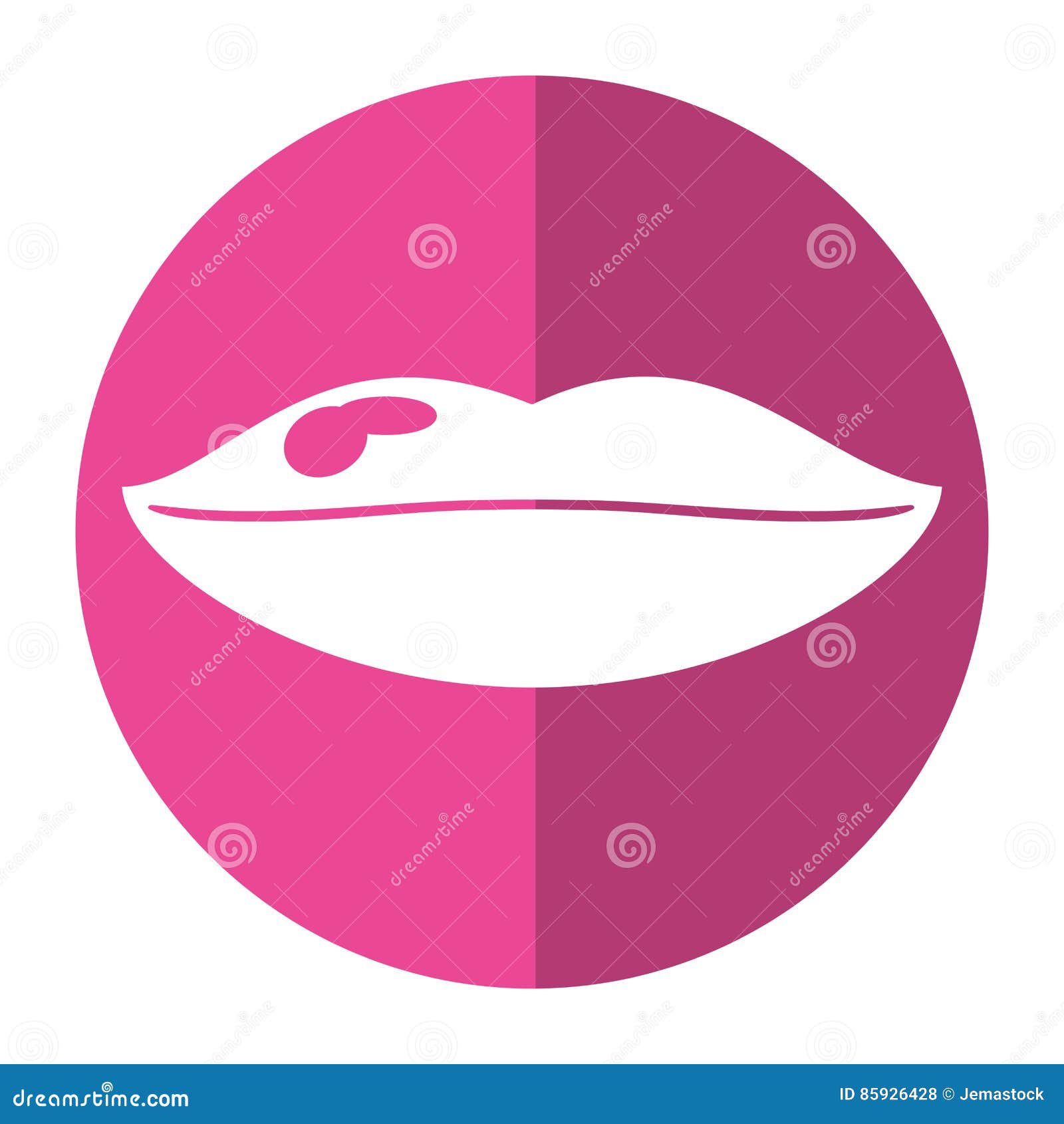 Woman Lips Symbol Shadow Stock Vector Illustration Of Human 85926428