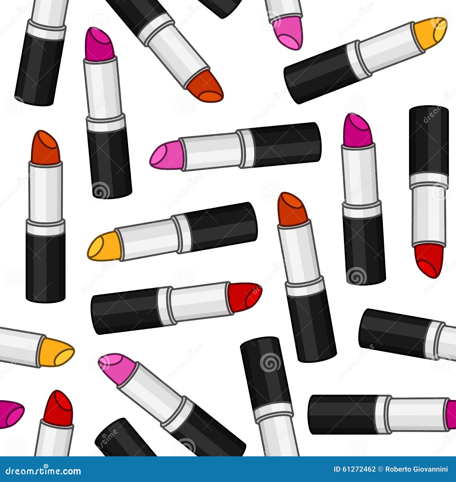 Woman Lipstick Seamless Pattern Stock Vector - Illustration of graphic ...