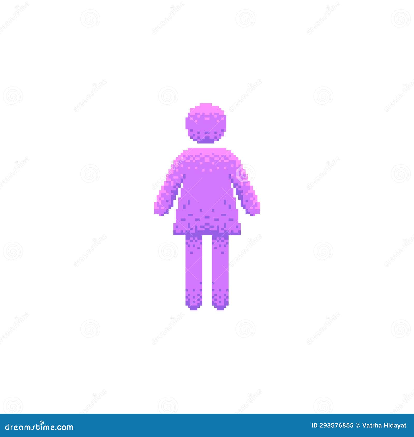 Woman Logo Icon in Pixel Art Stock Vector - Illustration of fashion ...