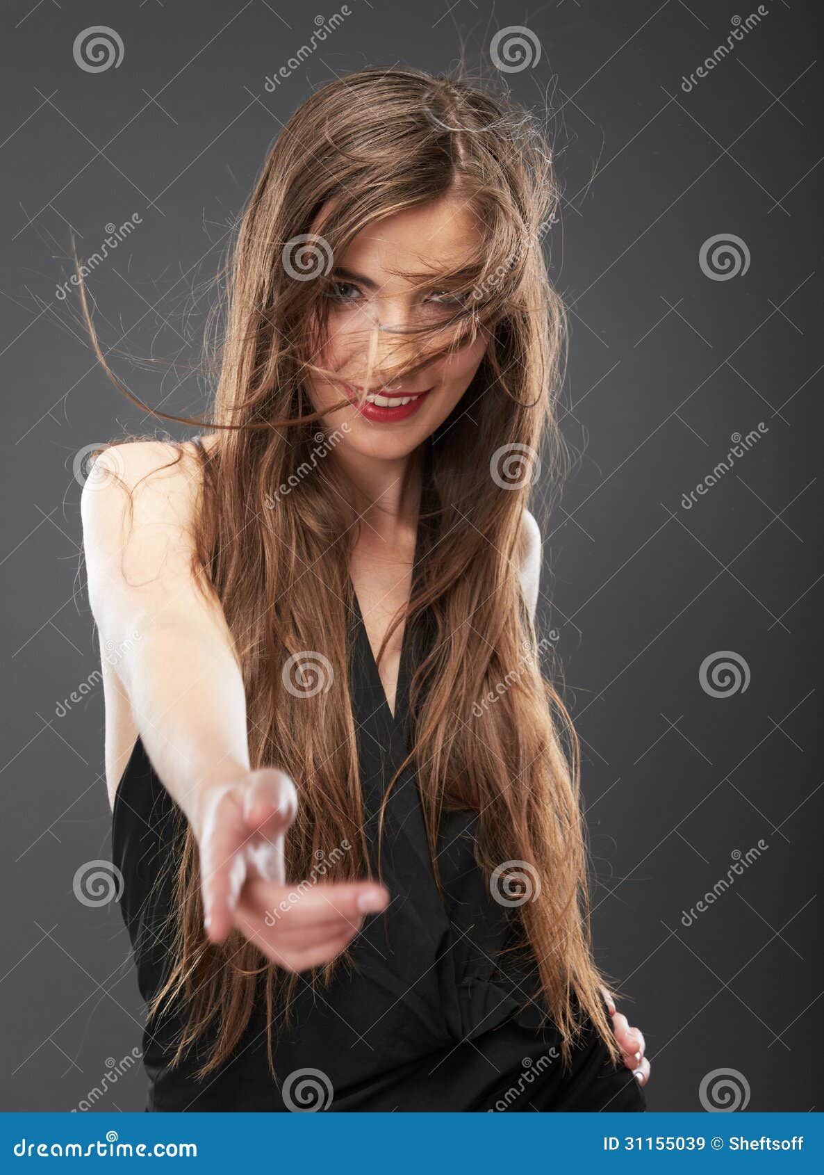 Woman Long Hair Portrait Stock Image Image Of Makeup 31155039