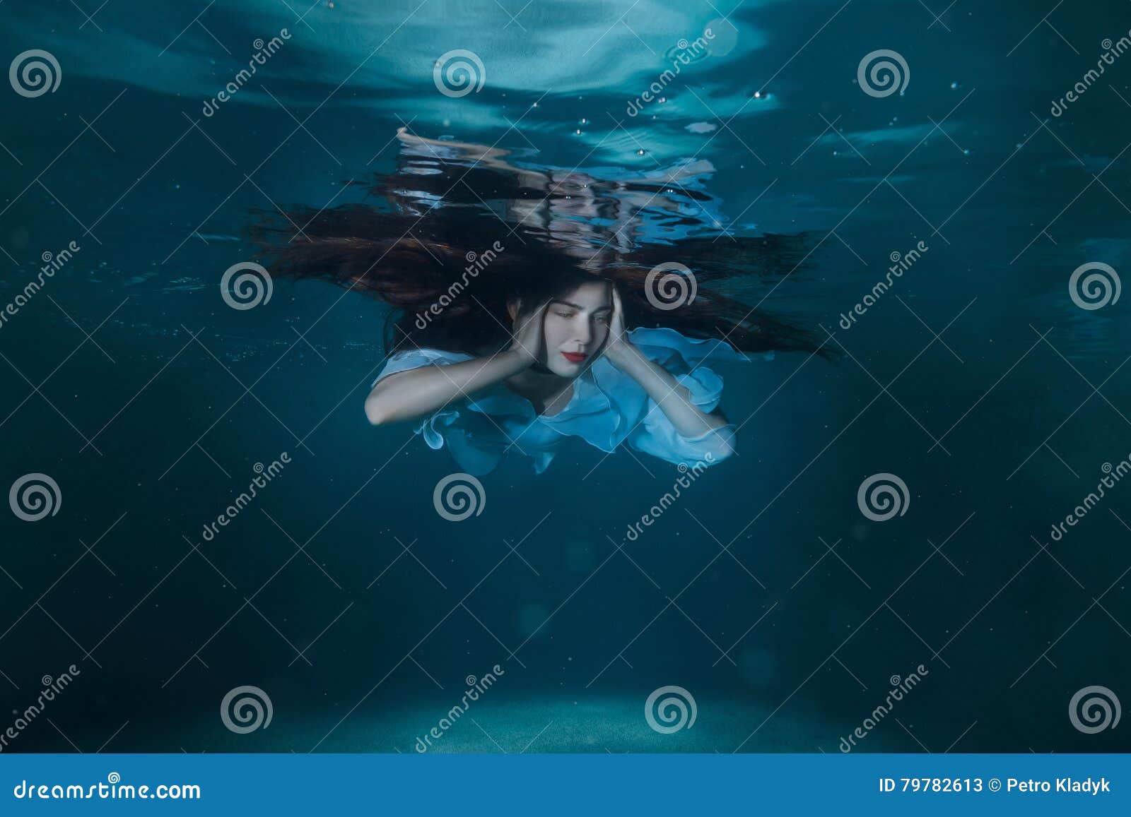 Girl Underwater Hair