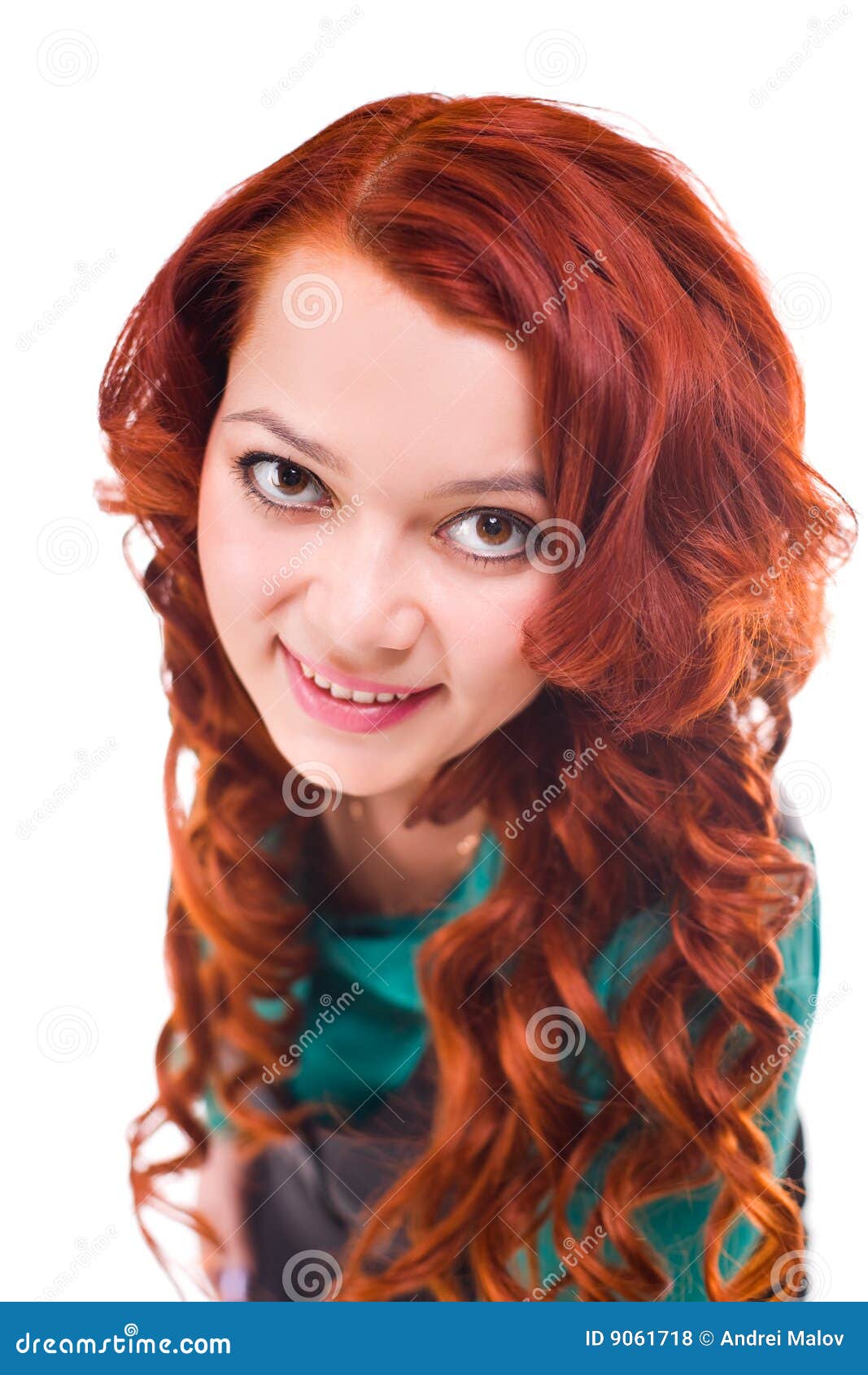 Woman with Long Rust-coloured Hair Stock Photo - Image of human ...