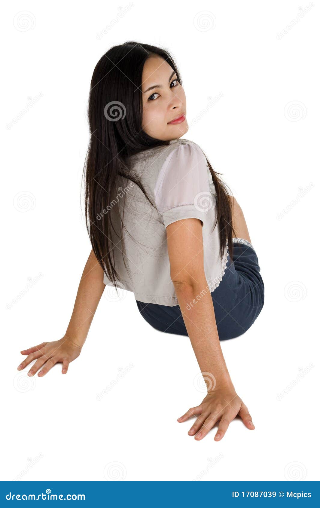 Woman Looking Back Over Her Shoulder Royalty Free Stock Images - Image ...