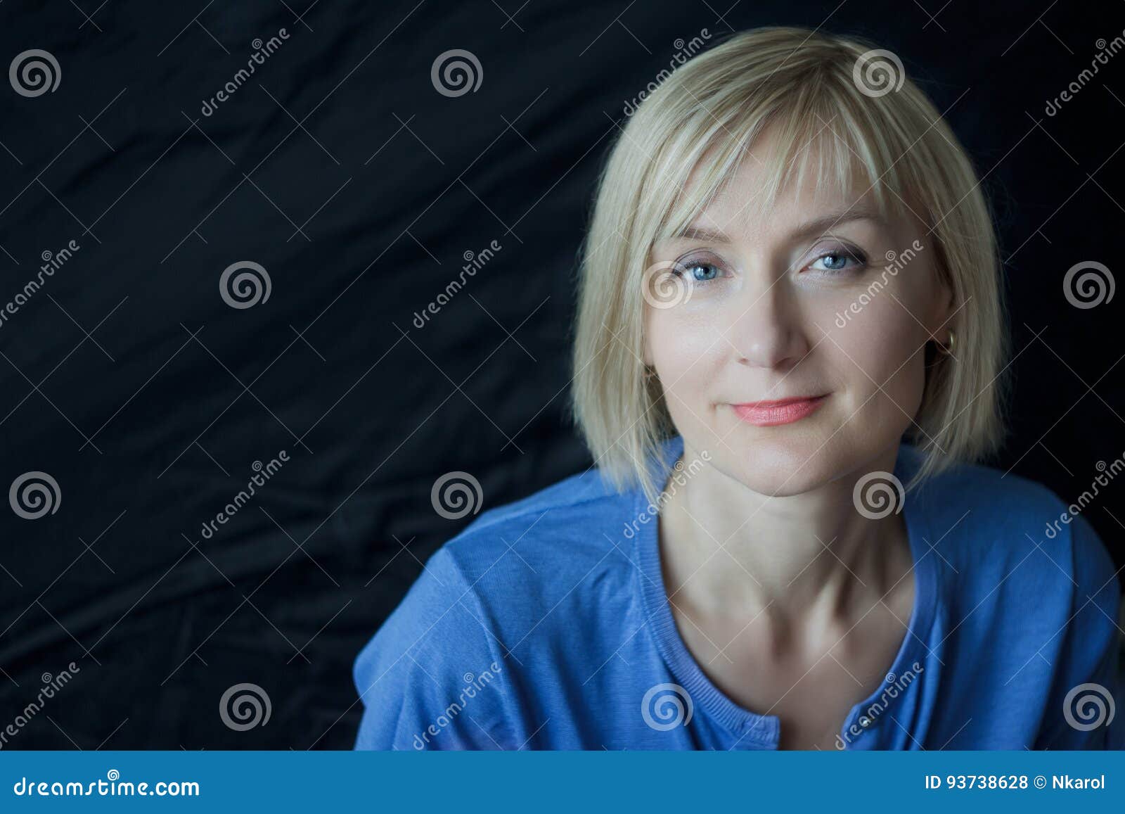 Woman Looking at Camera Headshot Portrait Stock Photo - Image of look ...