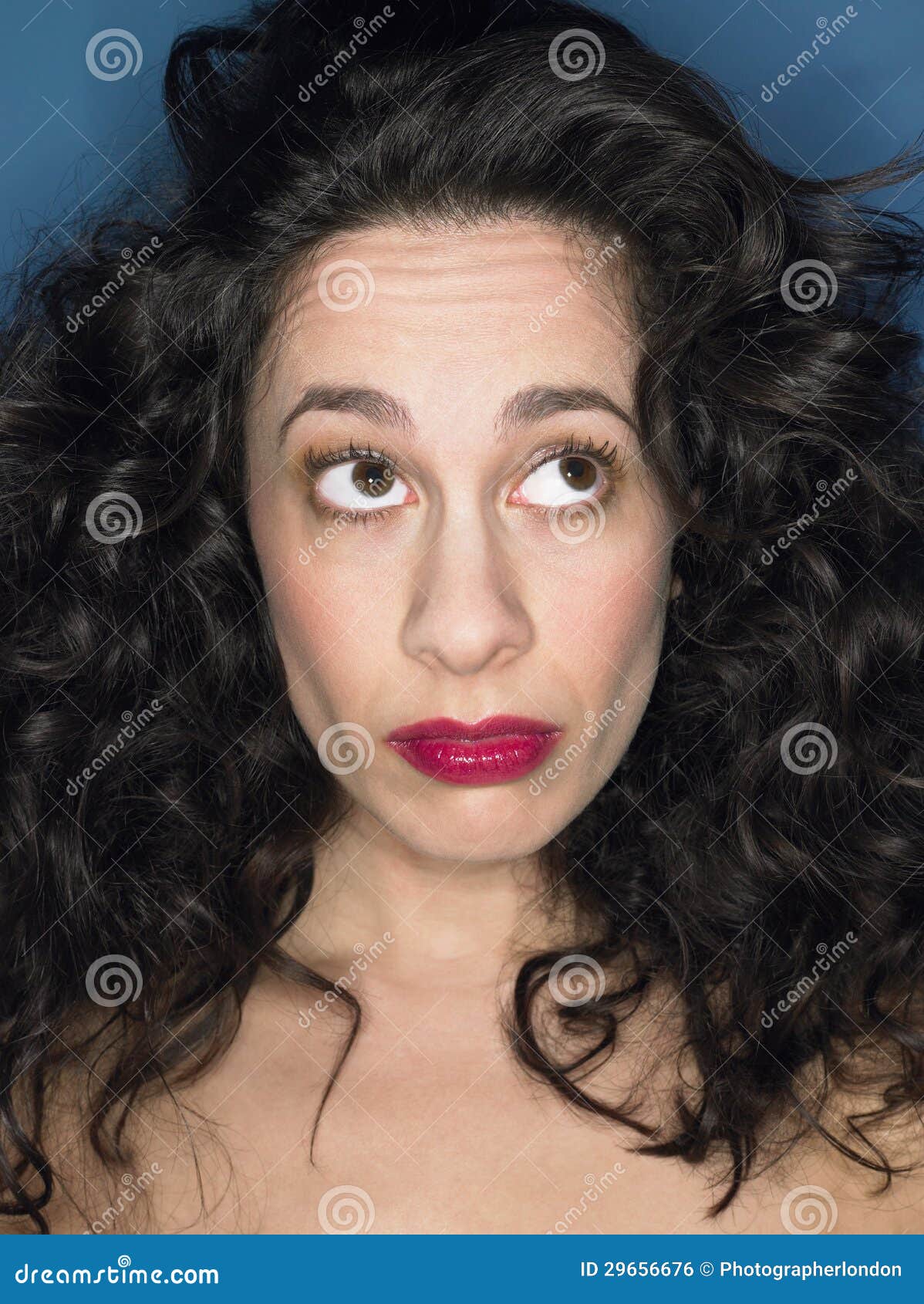 Woman Looking Confused stock photo. Image of hair, beautiful - 29656676