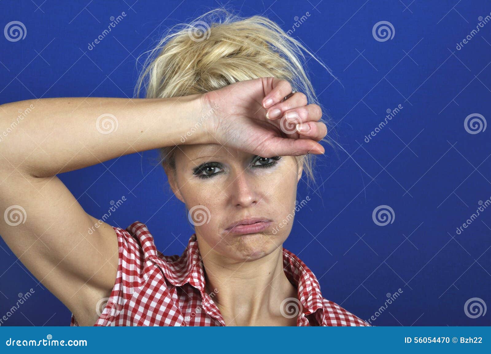 Woman looking discouraged stock photo. Image of attitude - 56054470