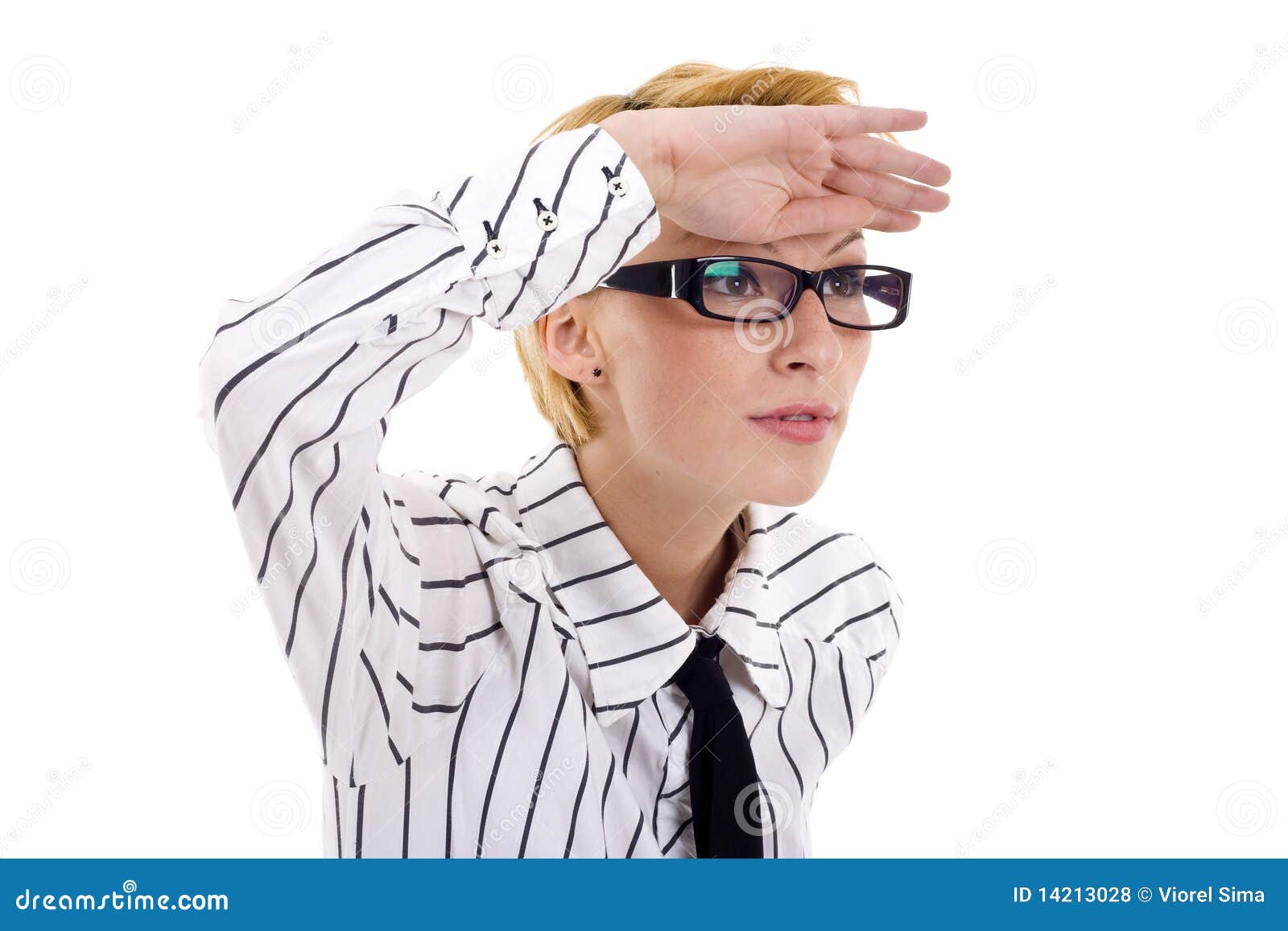Woman looking forward stock photo. Image of intelligence - 14213028