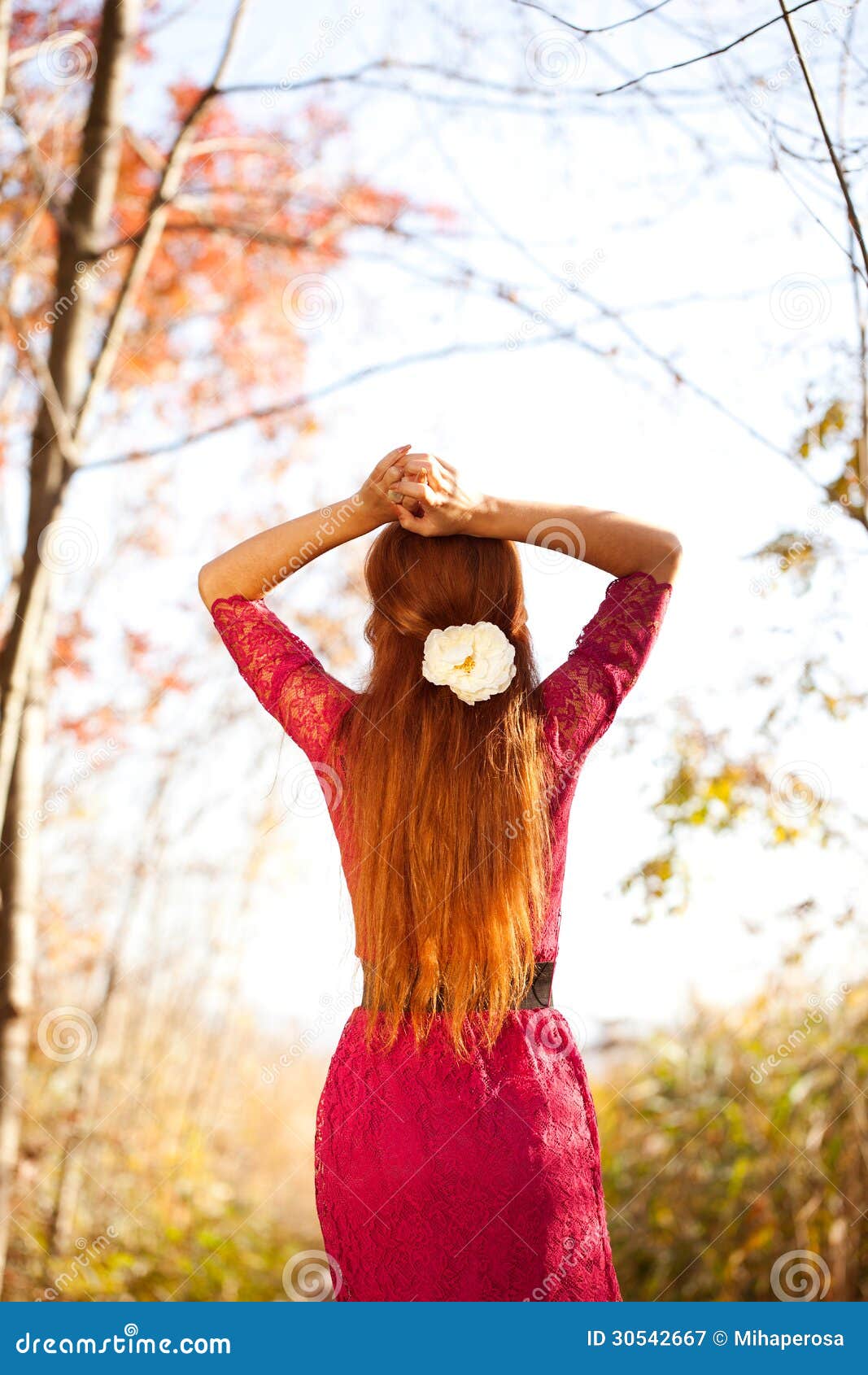 Woman Looking Forward - Autumn Lifestyle Stock Image - Image of casual ...