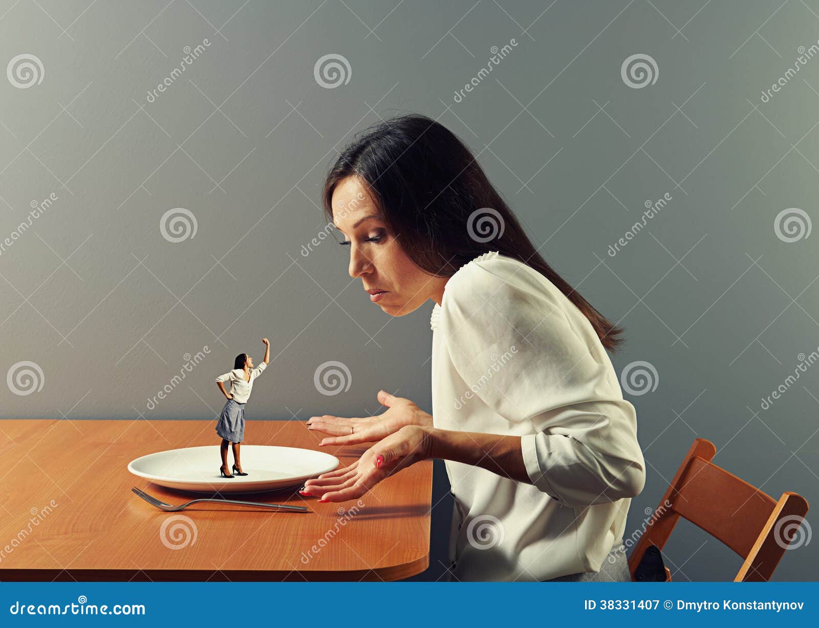 Woman Looking with Misunderstanding Stock Image - Image of worker, self ...