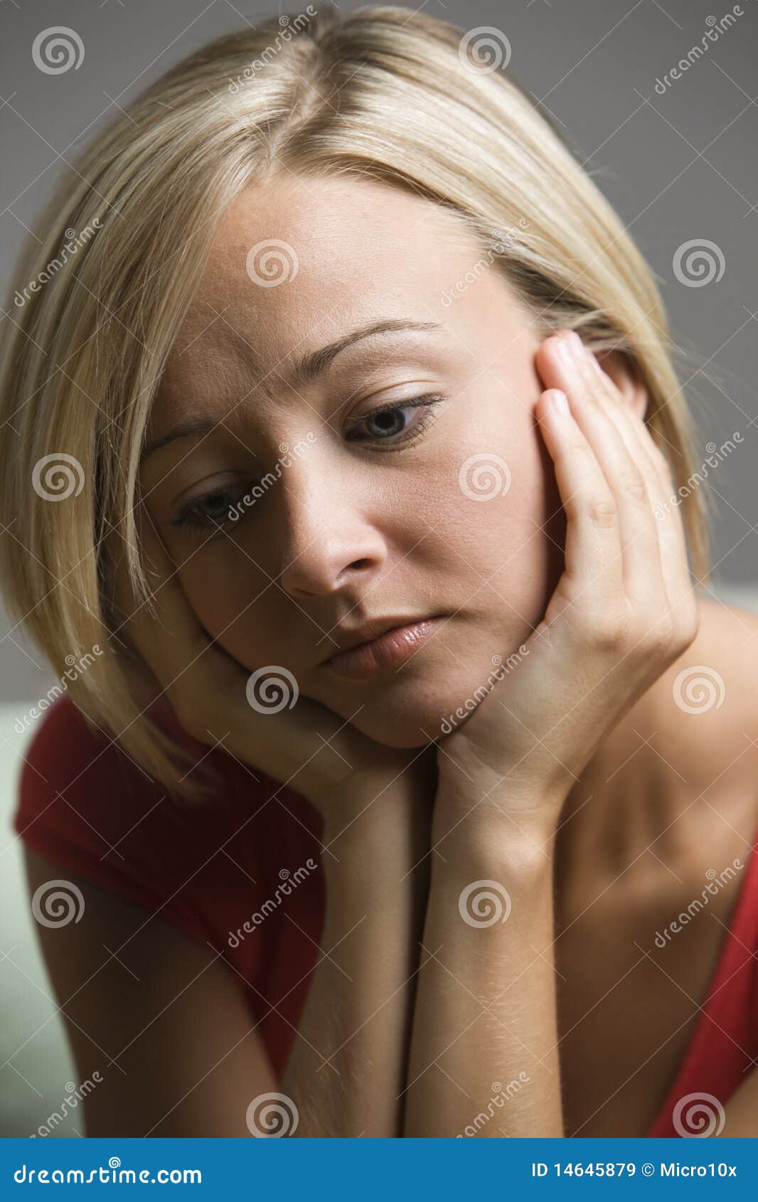Woman Looking Sad stock image. Image of beauty, face - 14645879
