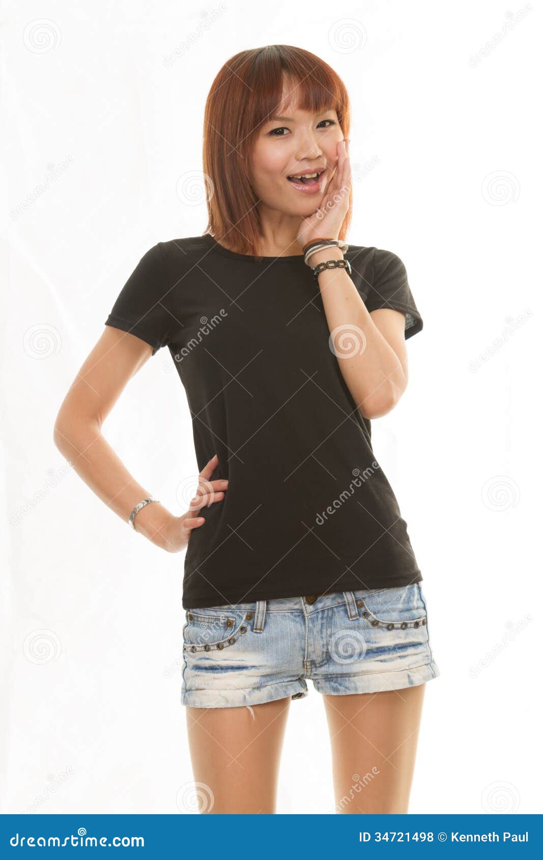 Woman looking surprised stock photo. Image of brunette - 34721498